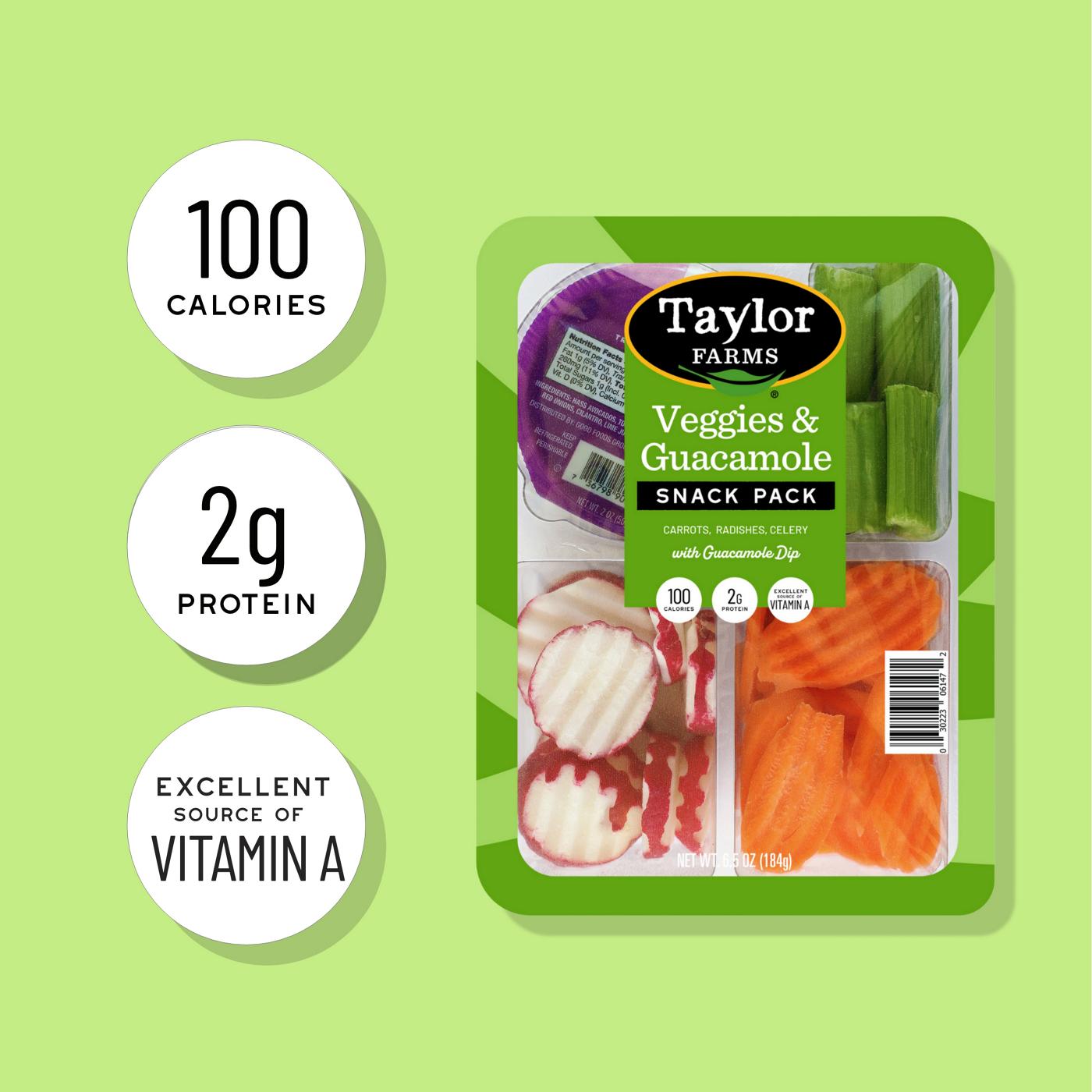 Taylor Farms Veggies & Guacamole Snack Pack - Shop Snack trays at H-E-B