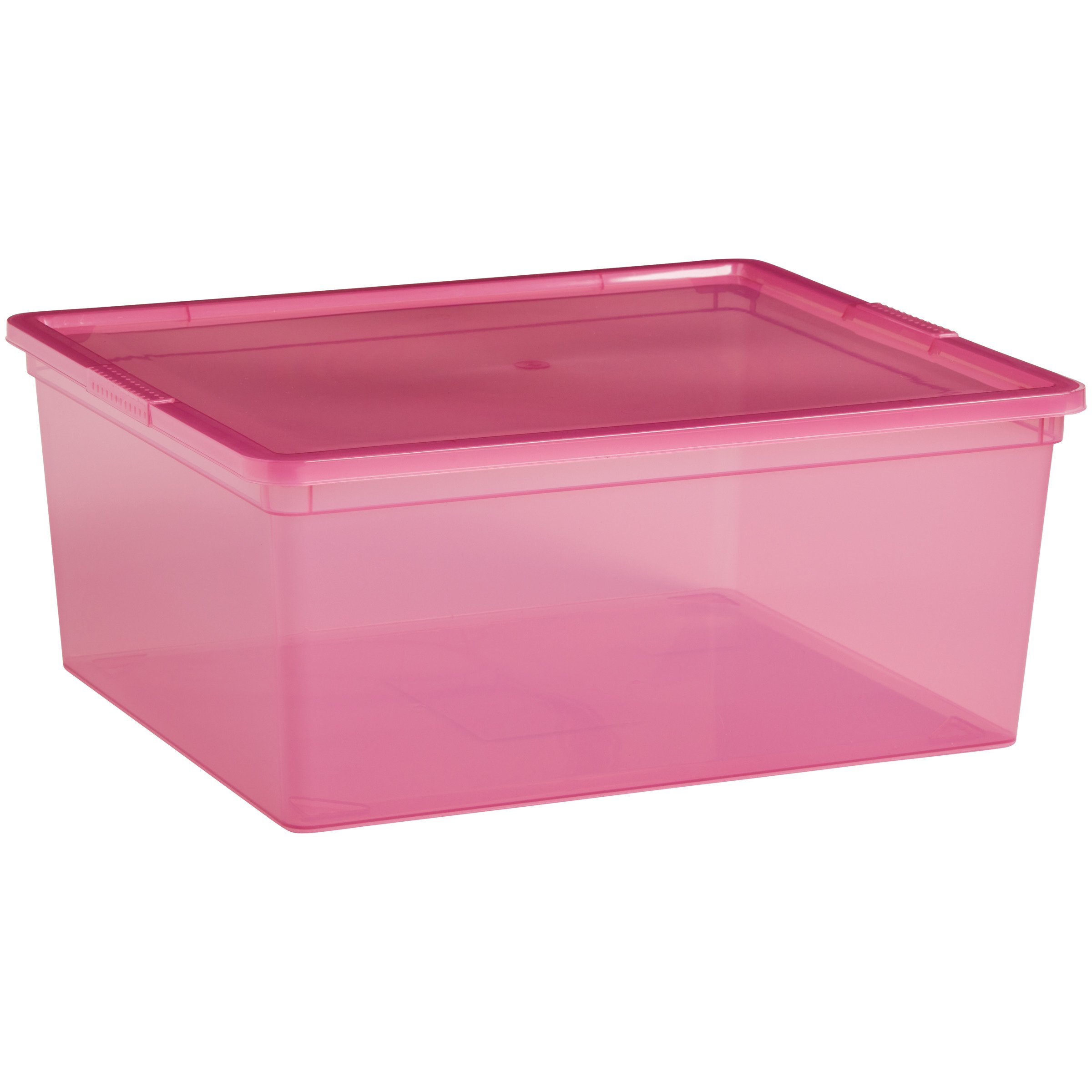 Destination Holiday Storage Bin with Lid - Pink - Shop Storage bins at ...