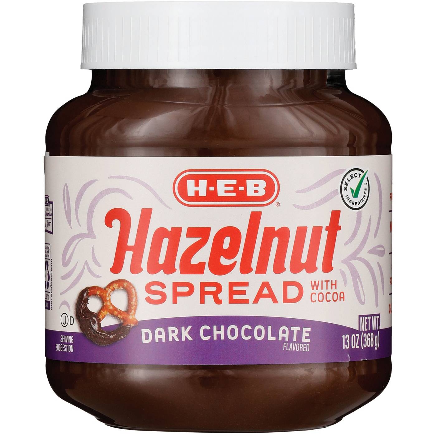 H-E-B Dark Chocolate Hazelnut Spread with Cocoa - Shop Peanut butter at ...