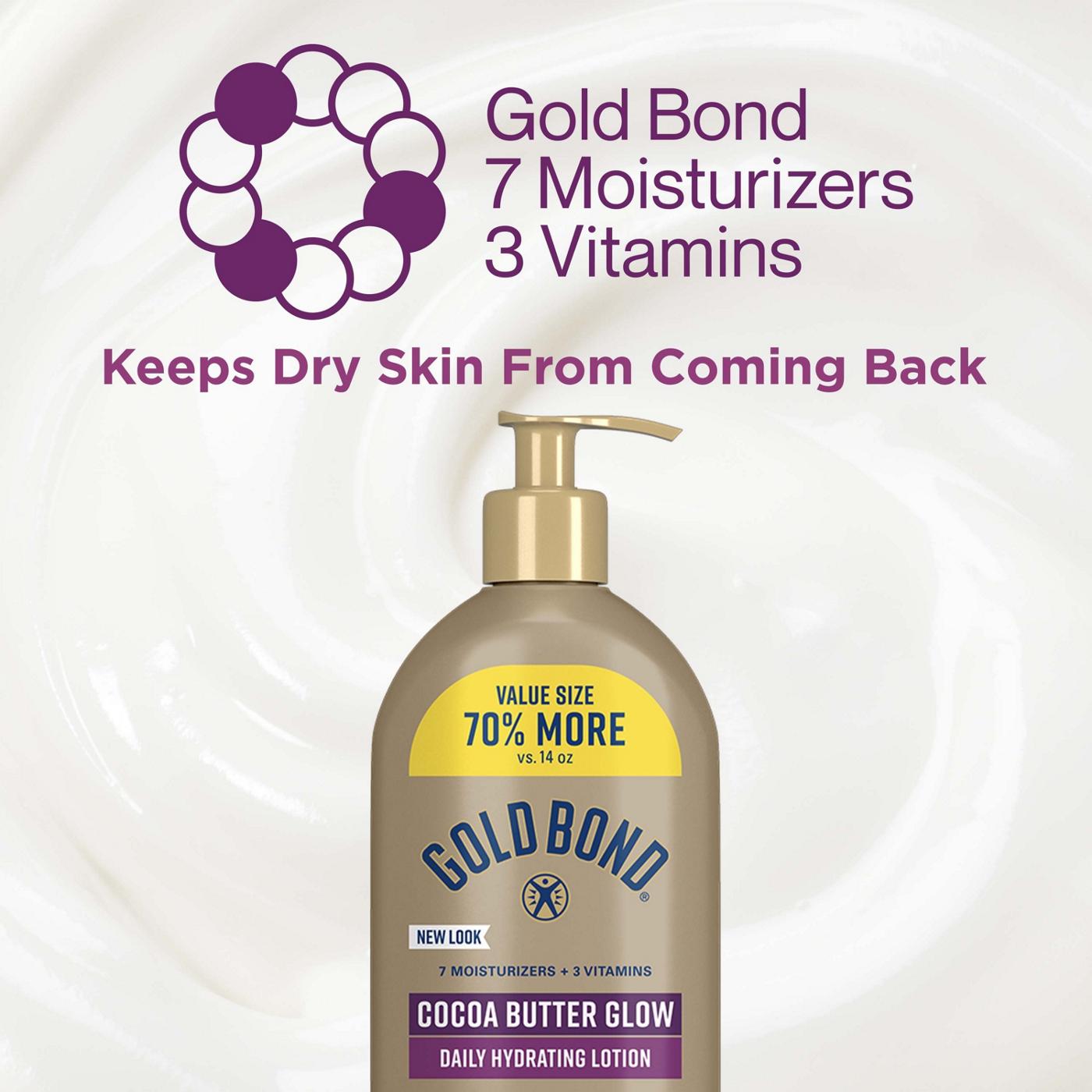 Gold Bond Cocoa Butter Glow Daily Hydrating Lotion - Shop Body lotion ...