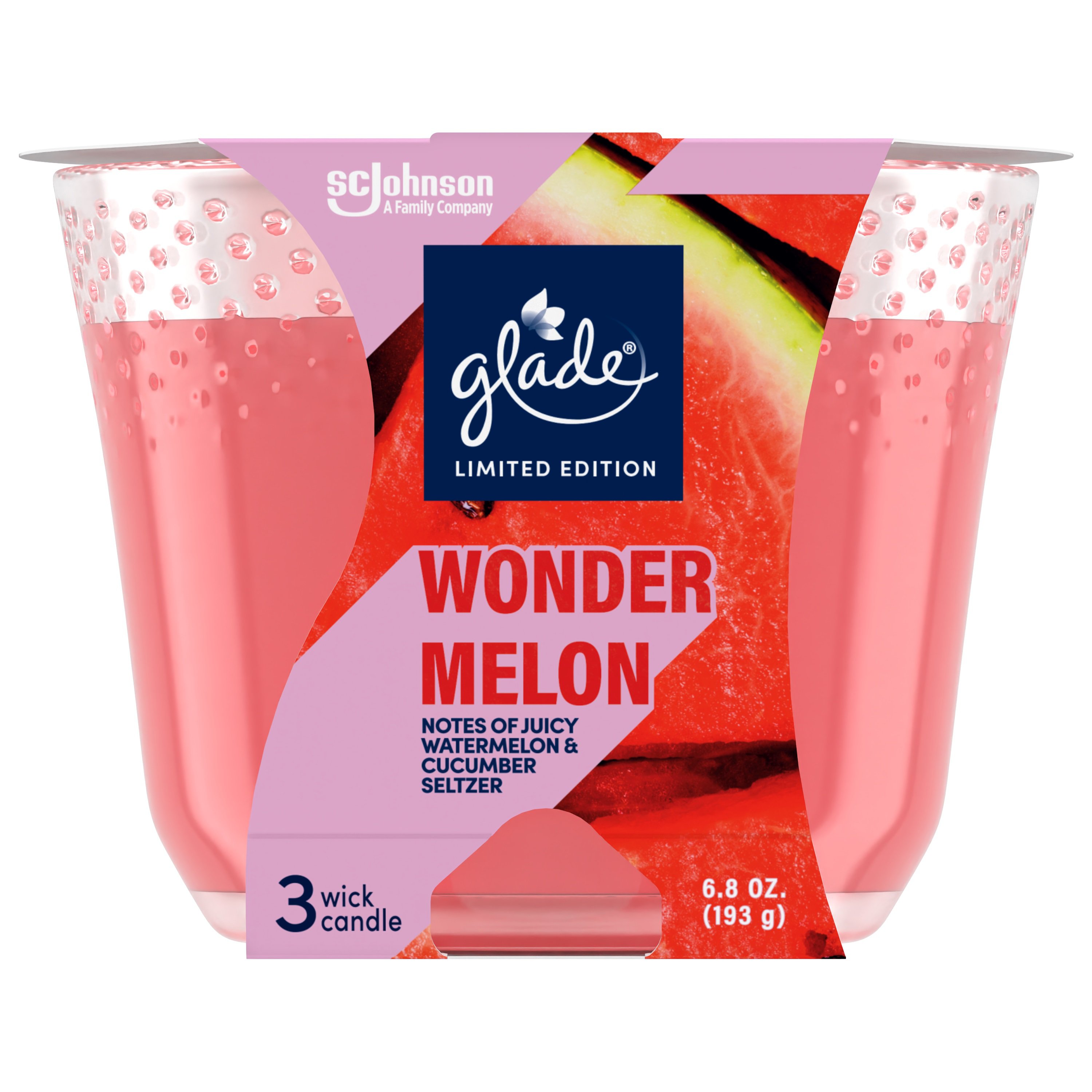 Glade Wonder Melon 3 Wick Candle - Shop Candles at H-E-B