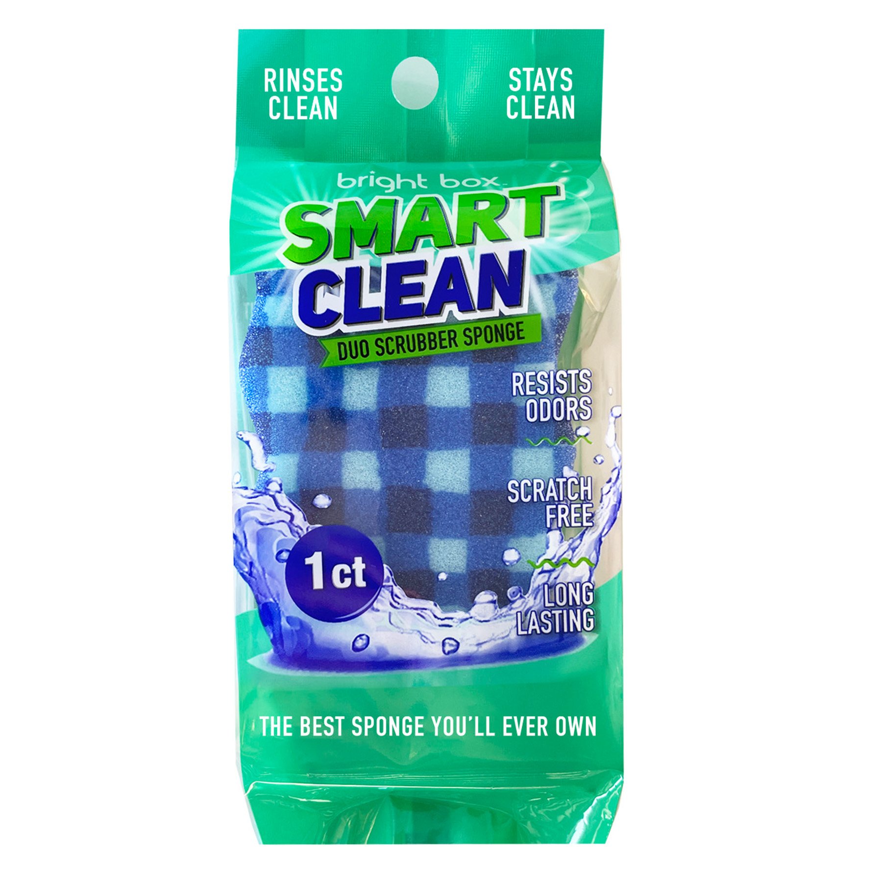 Bright Box Smart Clean Scrubber Sponge - Blue - Shop Sponges ...