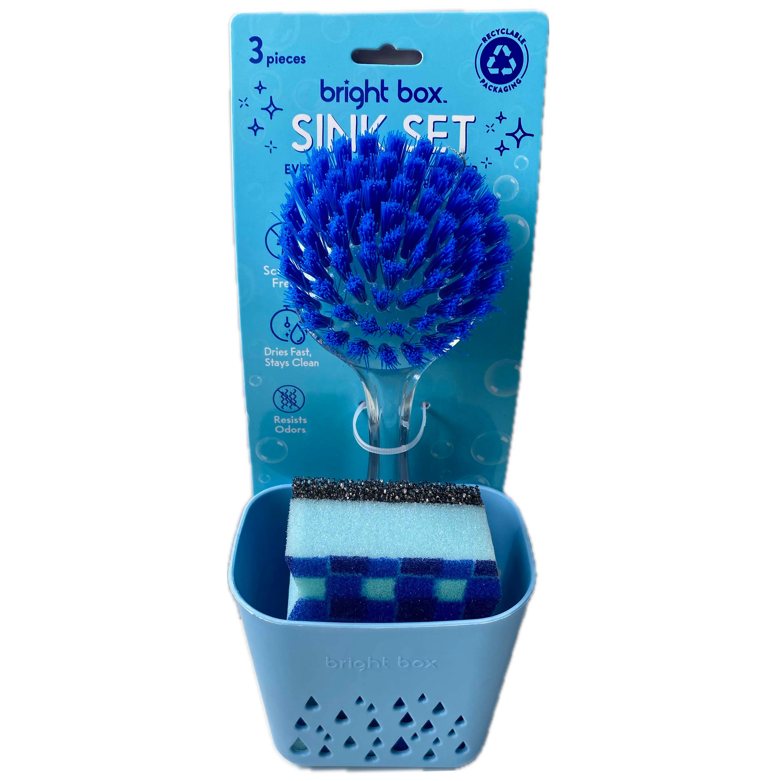 Bright Box Kitchen Sink Set - Blue - Shop Brushes at H-E-B