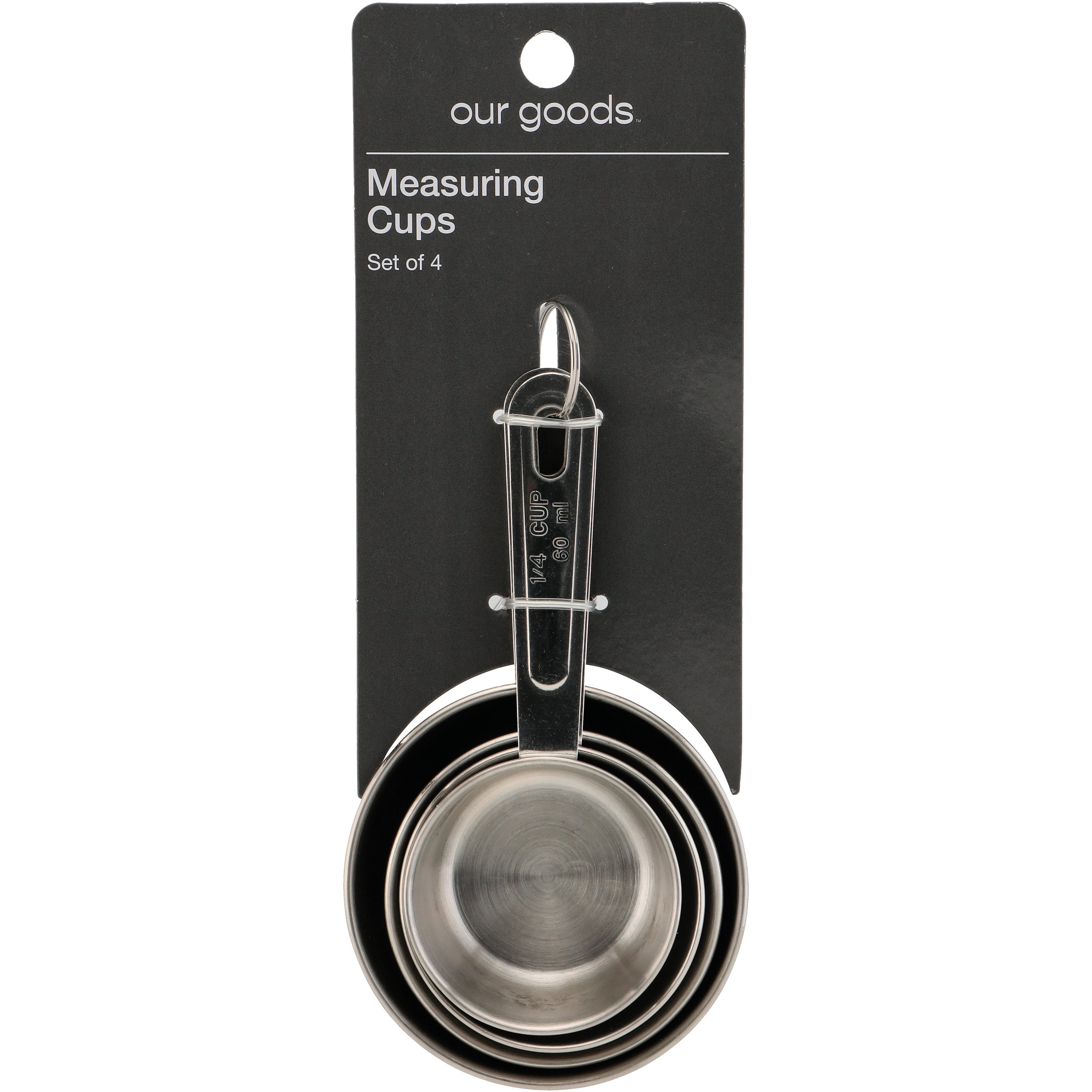 our goods Stainless Steel Measure Cup Set - Shop Utensils & gadgets at ...