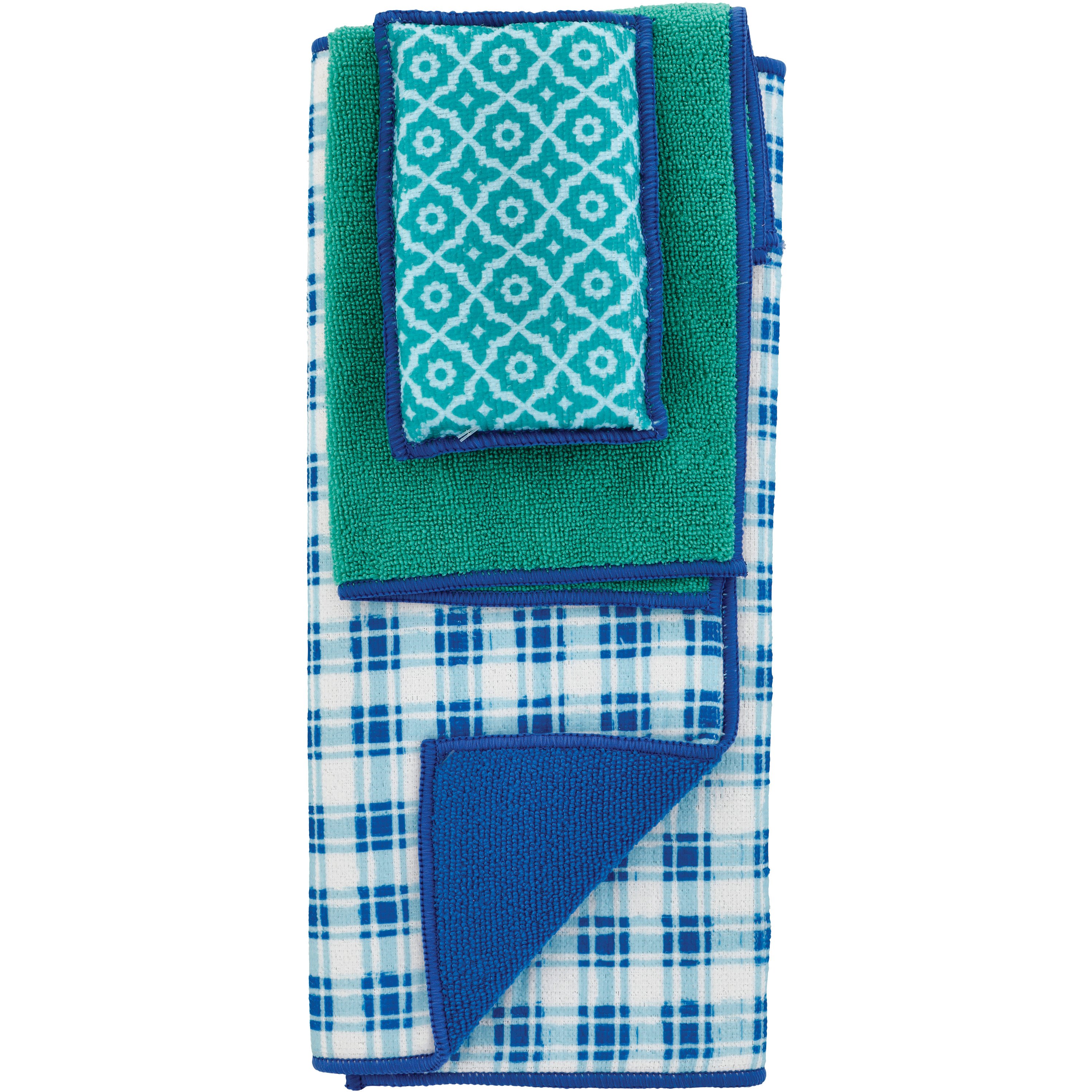 Bright Box Microfiber Kitchen Set - Blue - Shop Kitchen linens at H-E-B