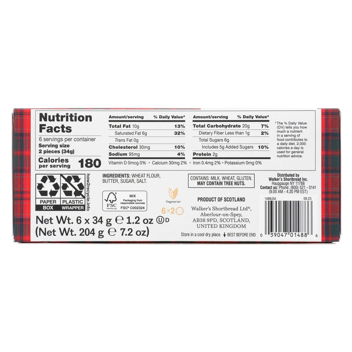 Walker's Pure Butter Shortbread Rounds Snack Packs - Shop Cookies at H-E-B