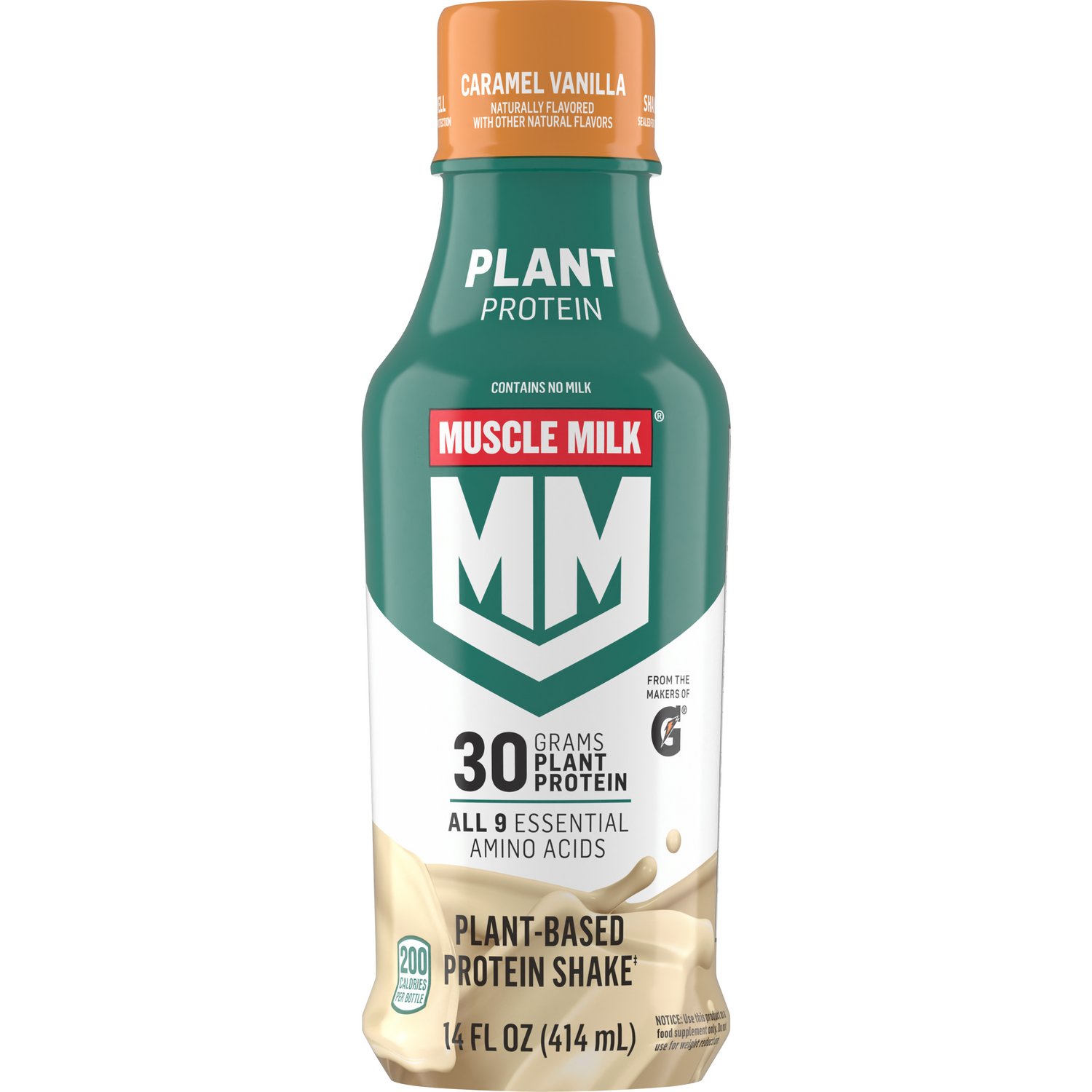 Muscle Milk Plant-Based 30g Protein Shake - Caramel Vanilla - Shop Diet ...
