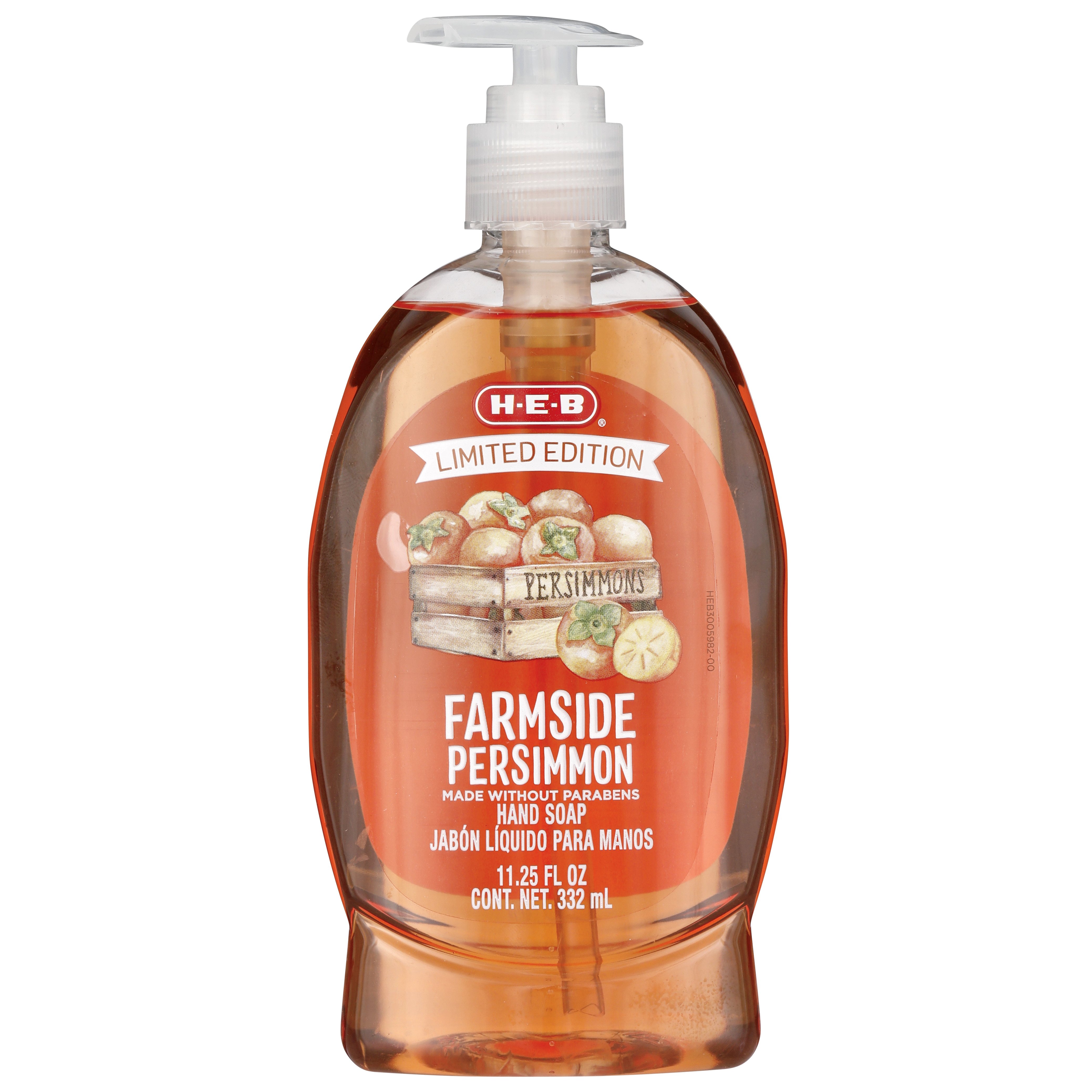 H-E-B Limited Edition Fall Hand Soap - Farmside Persimmon - Shop Hand ...