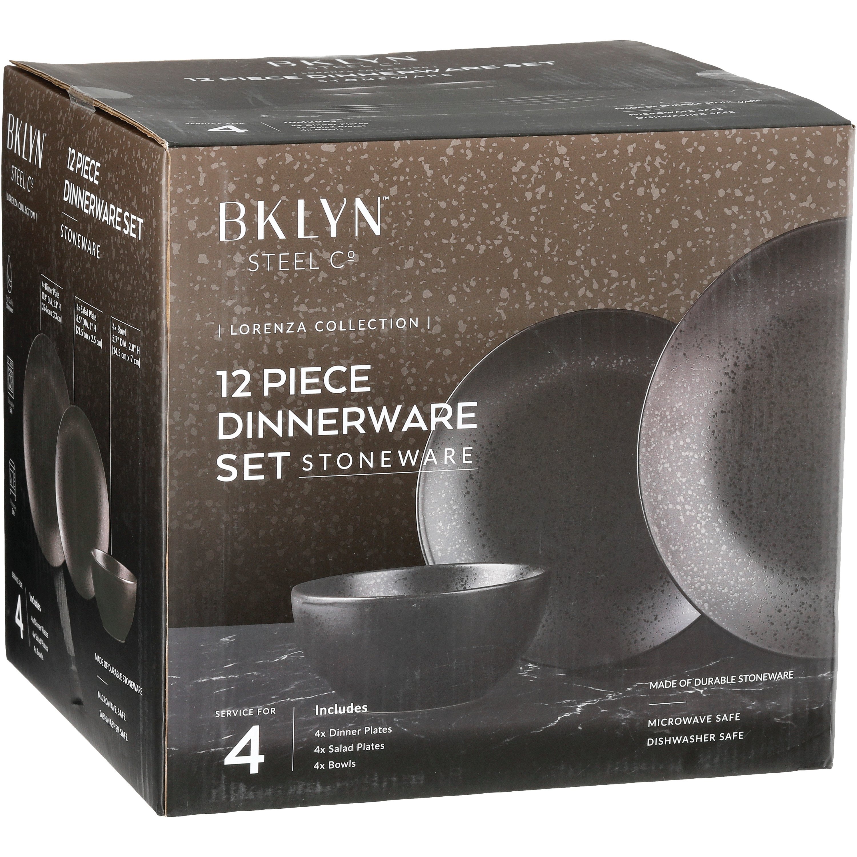 Brooklyn Steel Co. Lorenza Collection Stoneware Dinnerware Set - Shop ...
