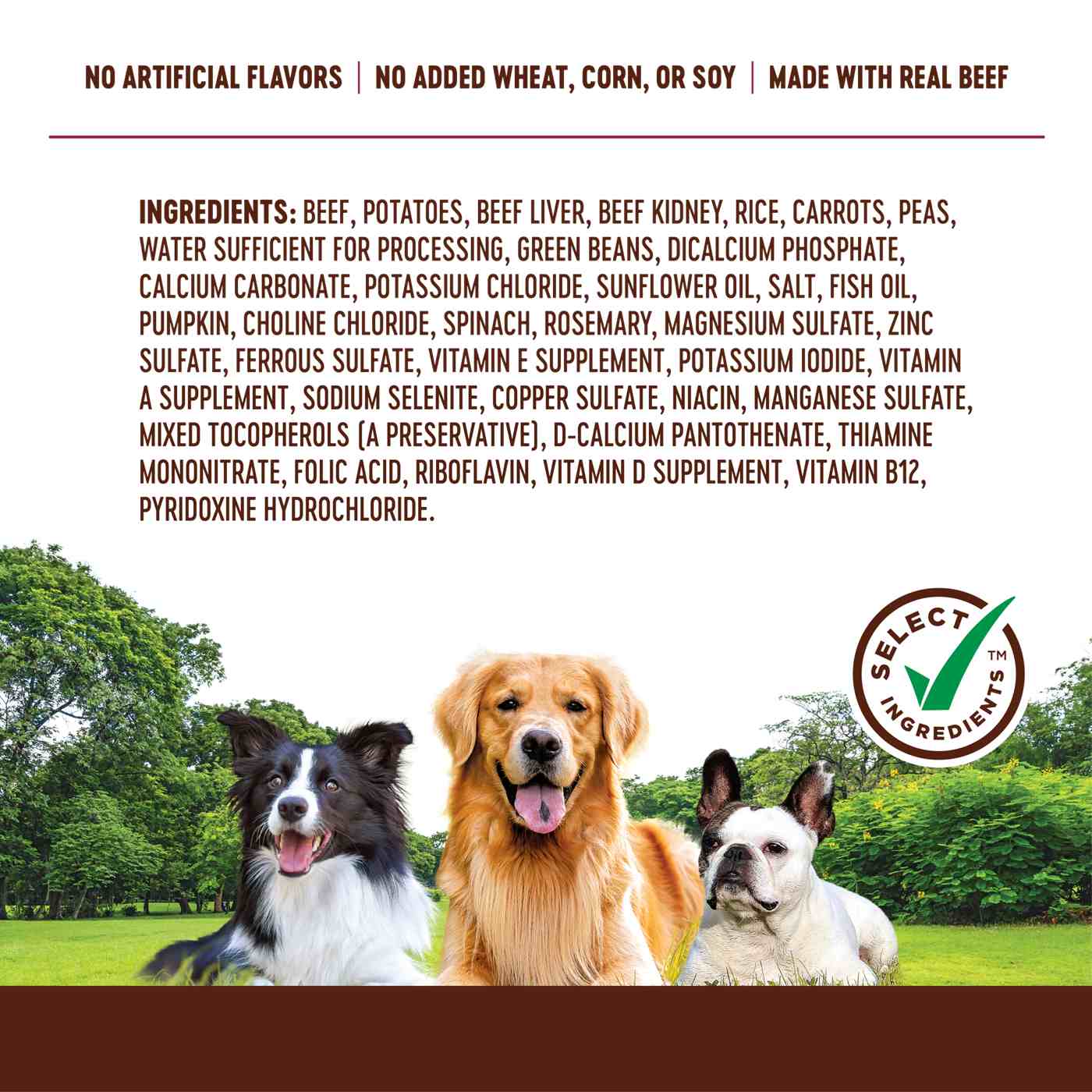 Heritage Ranch by H-E-B Frozen Dog Food Value Pack - Beef & Potatoes ...