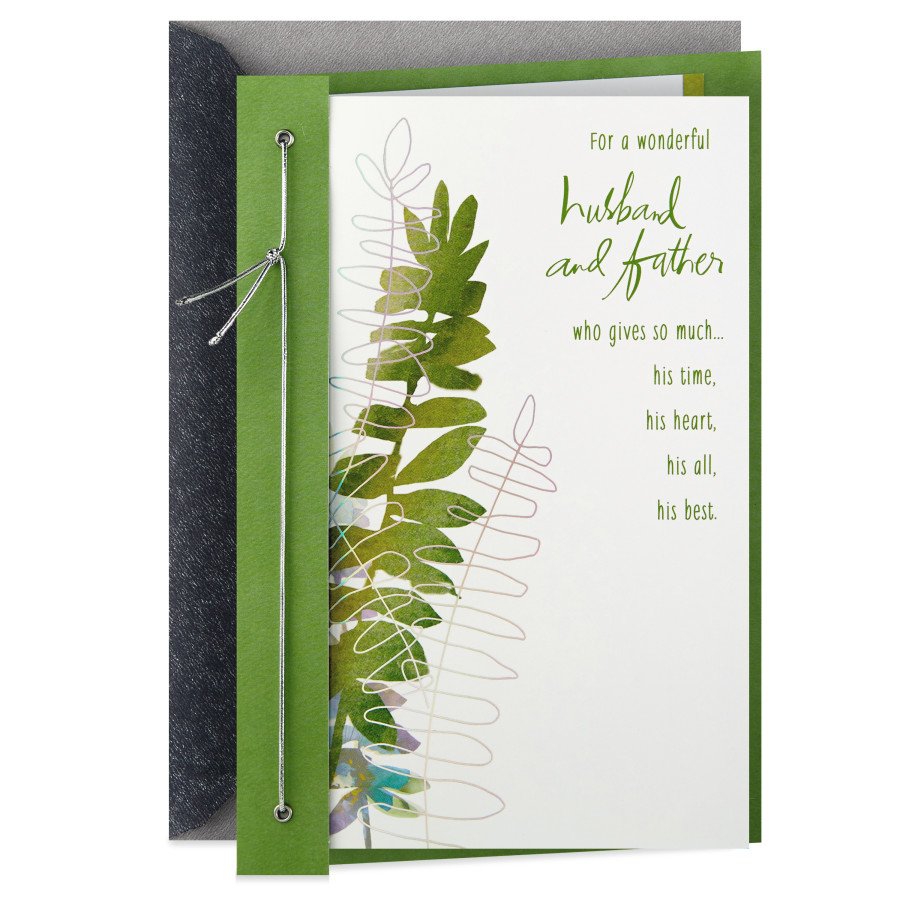 Hallmark For A Wonderful Husband And Father Father's Day Card, S1 ...