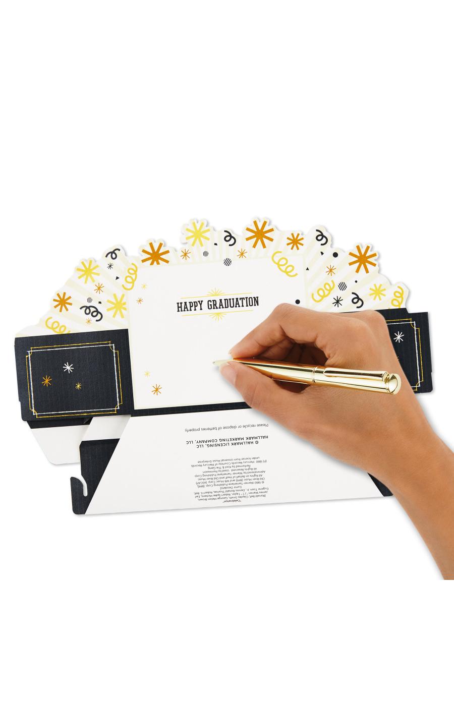 Hallmark Paper Wonder Musical Pop Up Graduation Card and Gift Card ...