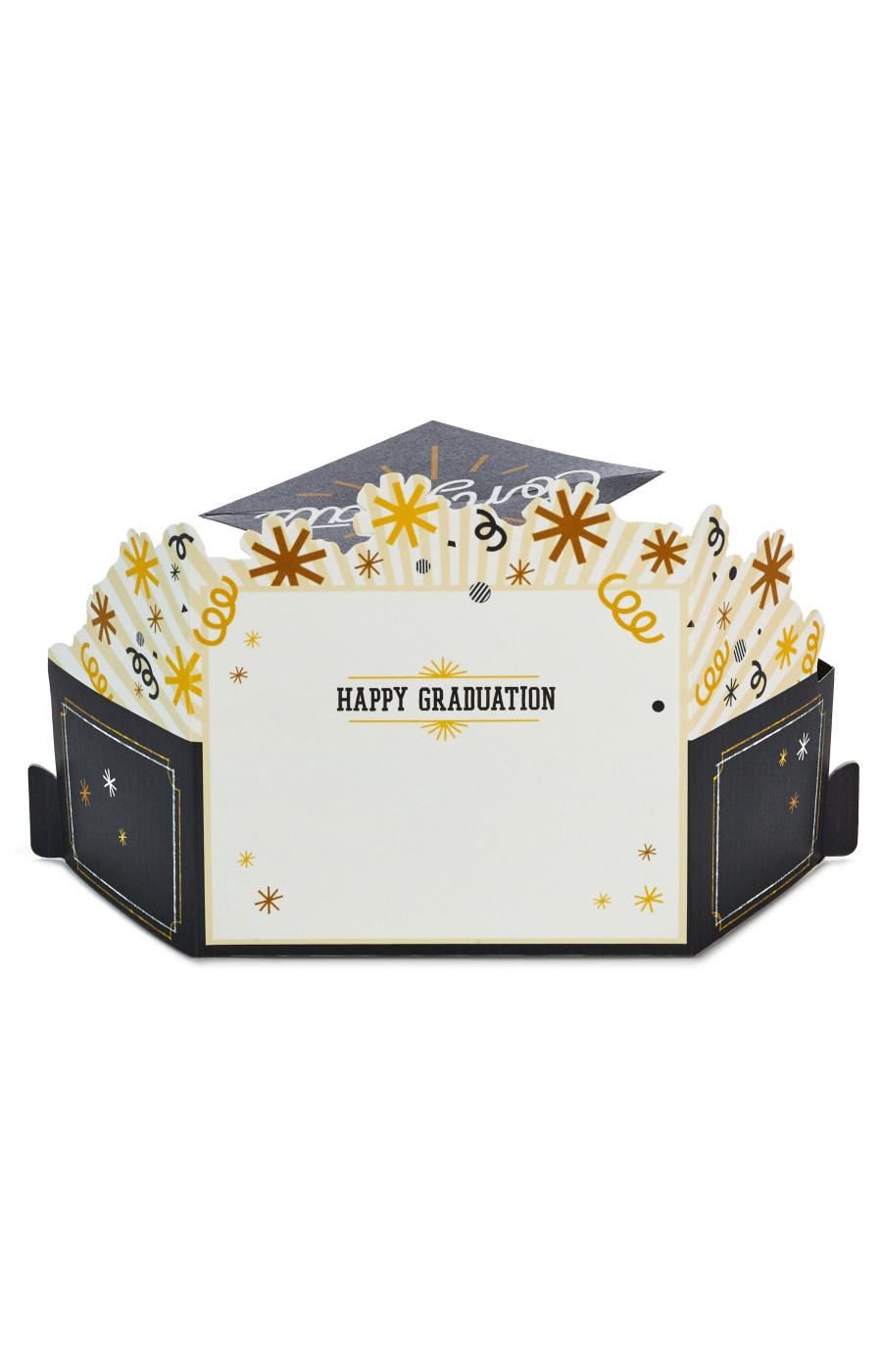 Hallmark Paper Wonder Musical Pop Up Graduation Card and Gift Card ...