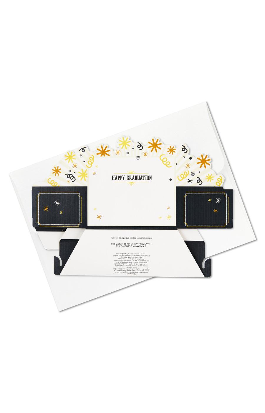 Hallmark Paper Wonder Musical Pop Up Graduation Card and Gift Card ...