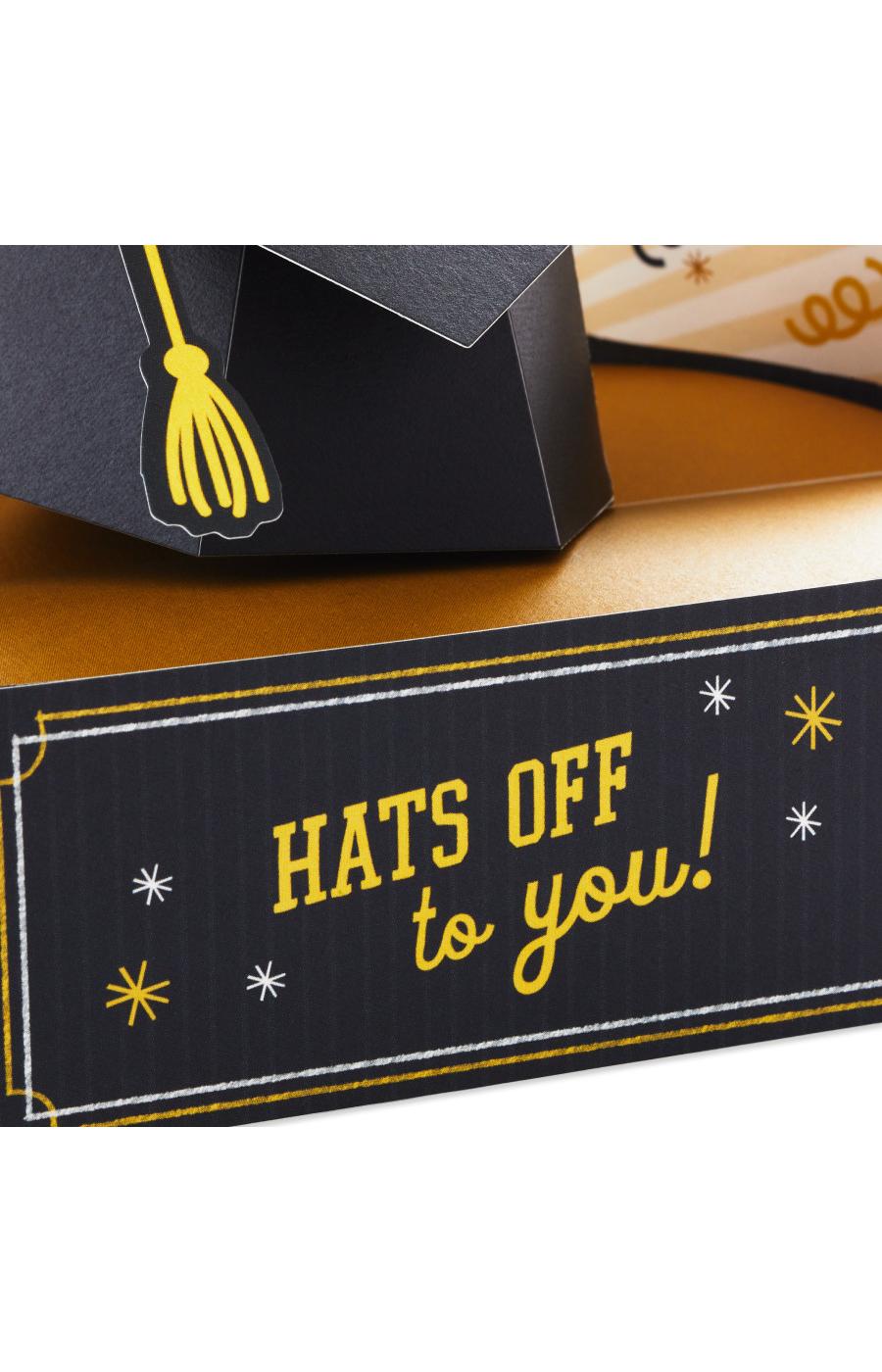 Hallmark Paper Wonder Musical Pop Up Graduation Card and Gift Card ...