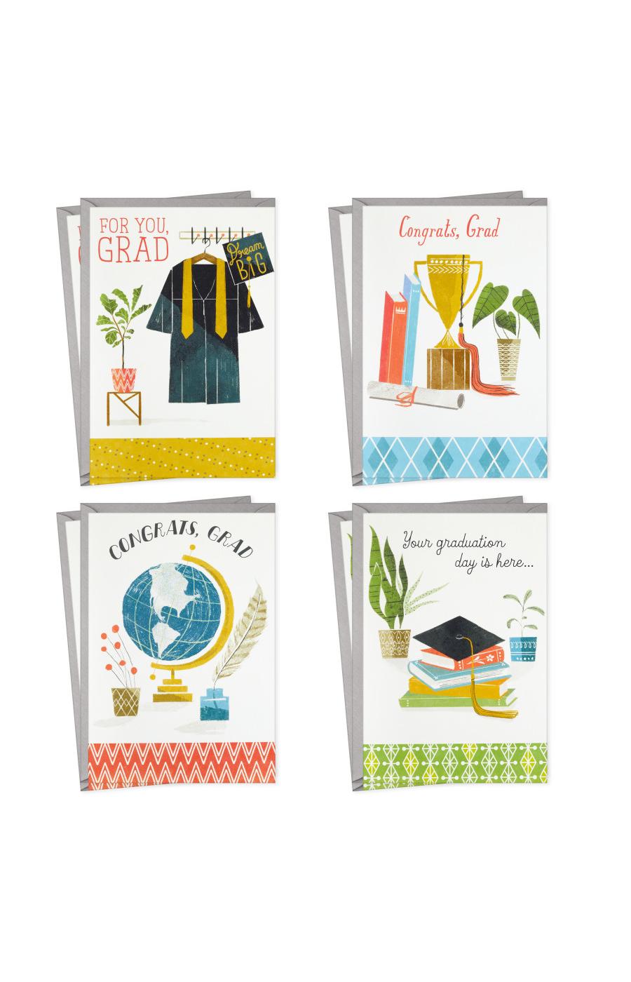Hallmark Graduation Cards Assortment, Congrats Grad (8 Cards with ...