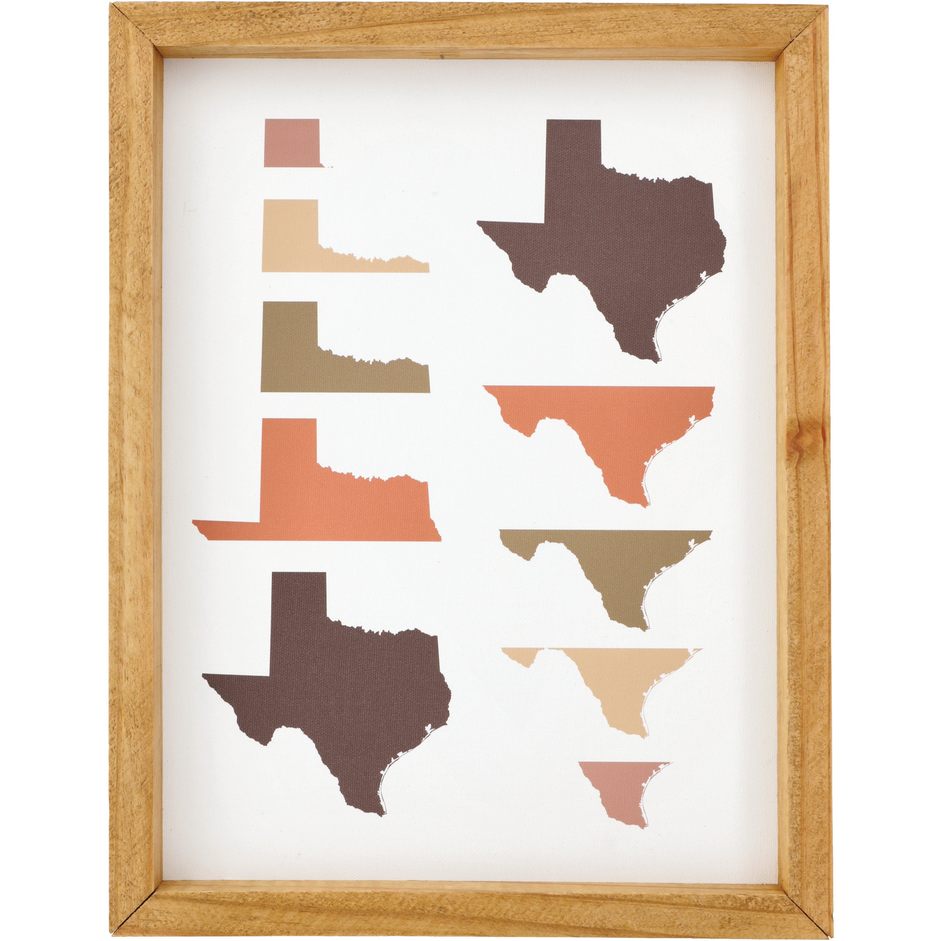 Texas Proud Abstract Texas Wooden Frame Wall Decor - Shop Seasonal ...