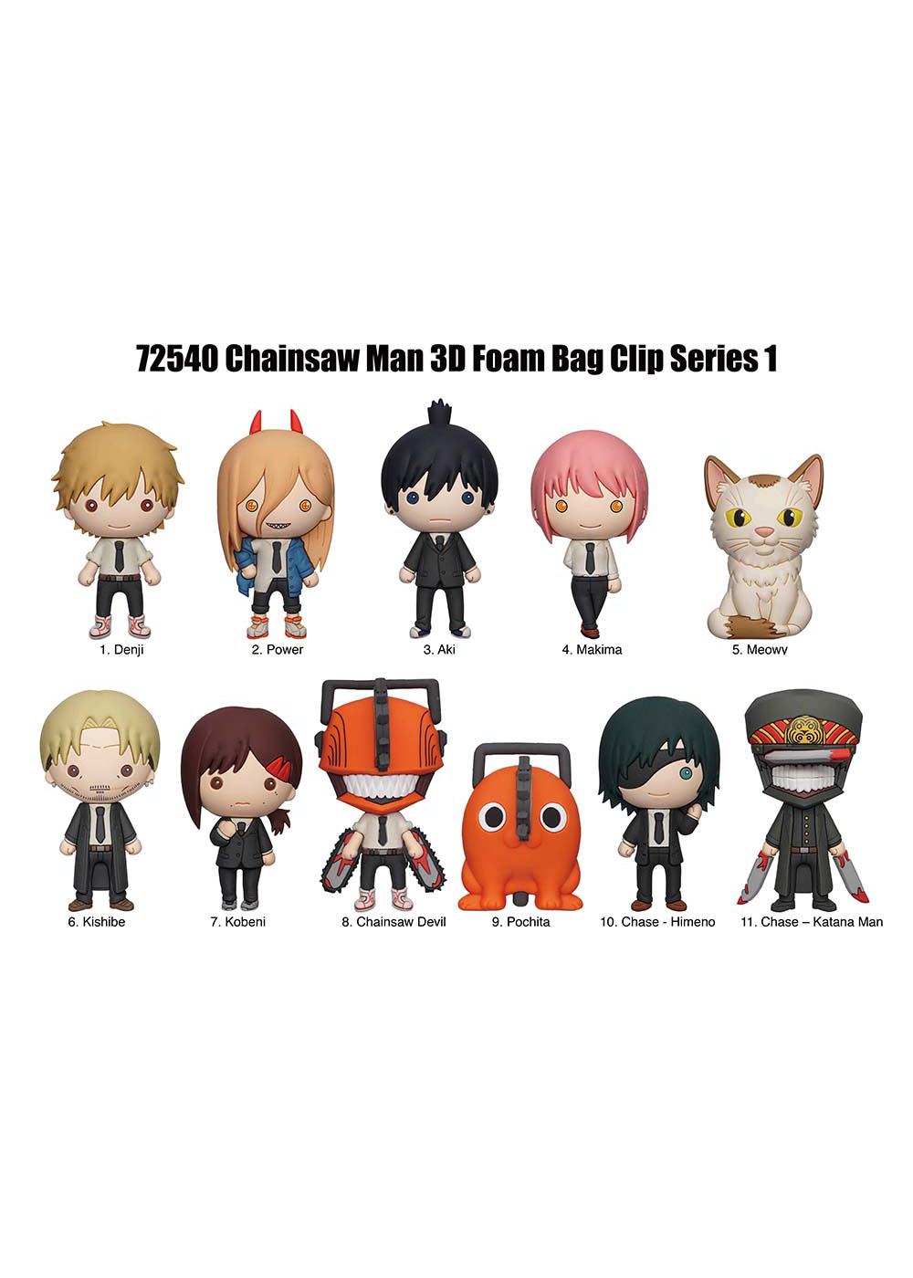 Chainsaw Man Mystery Figural Bag Clip - Series 1 - Shop Action figures ...