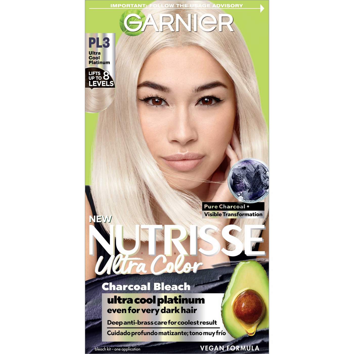 Garnier Nutrisse Ultra Color Bleach Kit - PL3 Ultra Cool Platinum ...