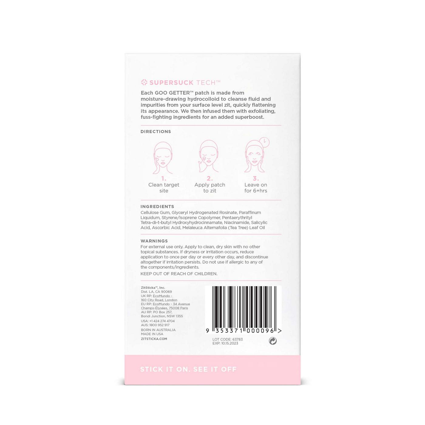 Zitsticka Goo Getter Surface Extraction Dots - Shop Facial cleansers ...
