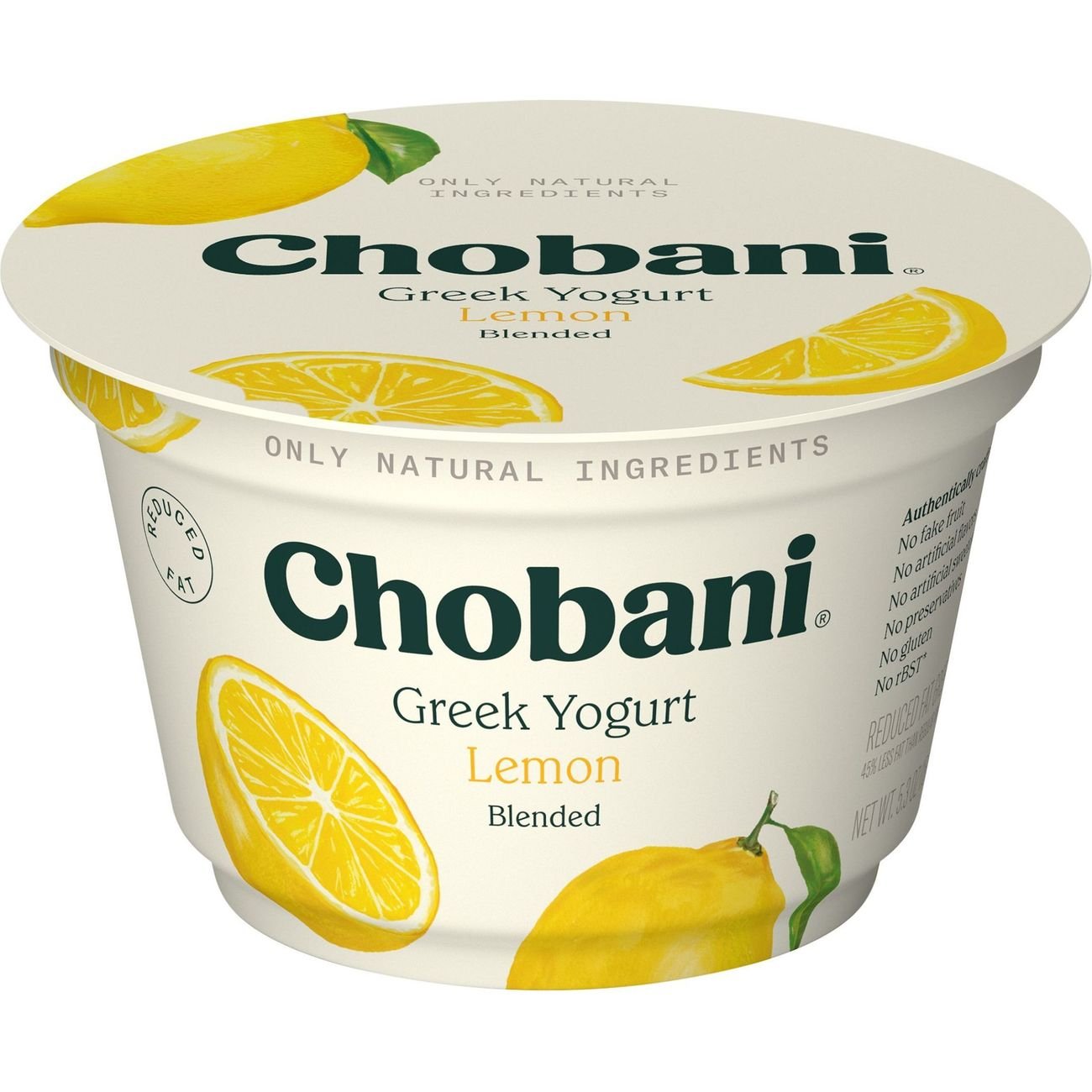 Chobani Low Fat Lemon Blended Greek Yogurt Shop Yogurt At H E B