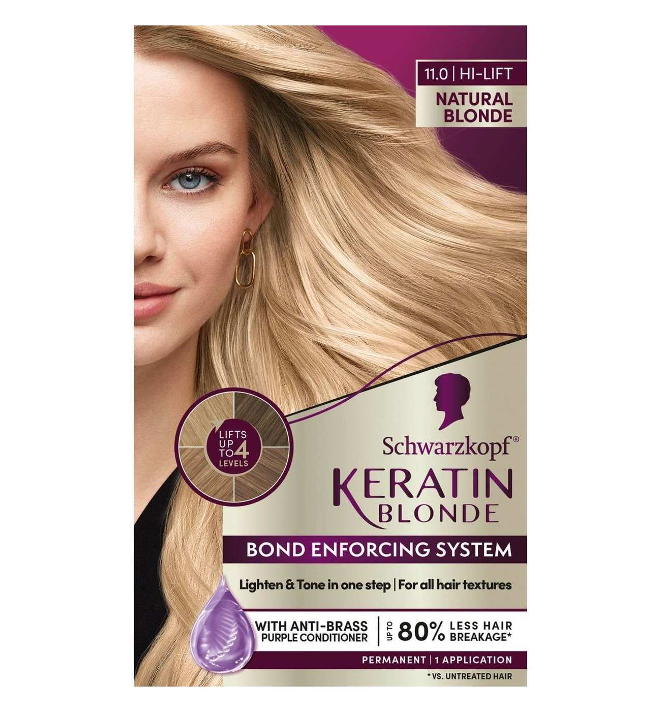 Schwarzkopf Keratin Blonde Hair Dye- 11.0 Natural Blonde - Shop Hair ...