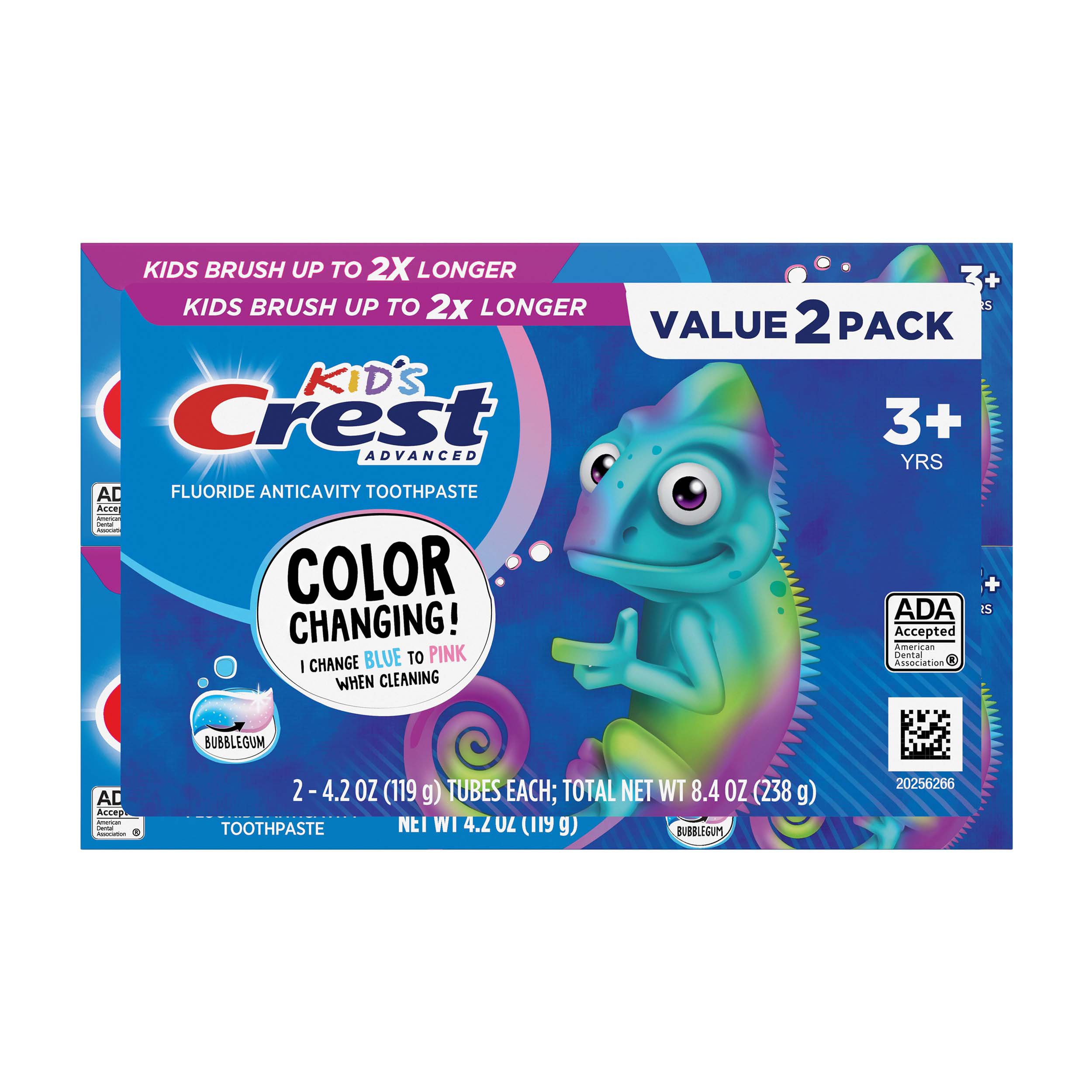 Crest Kid's Advanced Anticavity Toothpaste Bubblegum - Value Pack ...