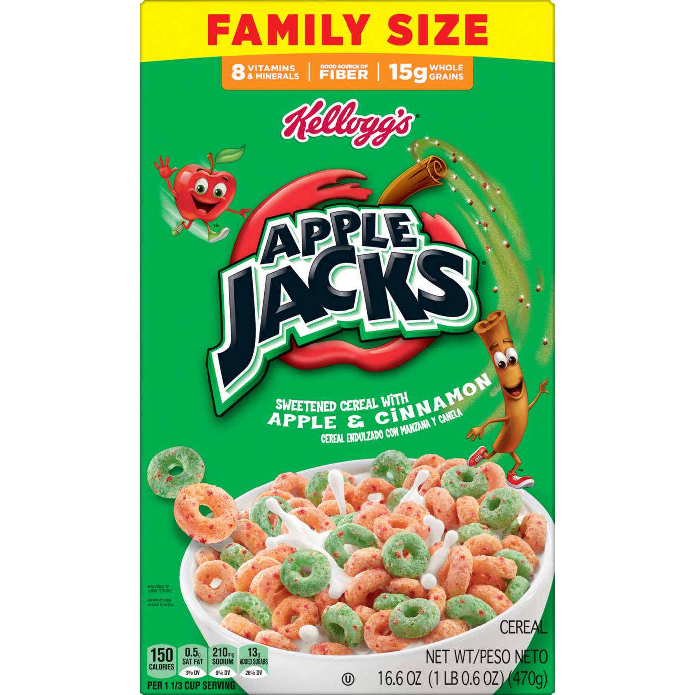 Kellogg's Apple Jacks Cereal - Family Size - Shop Cereal at H-E-B
