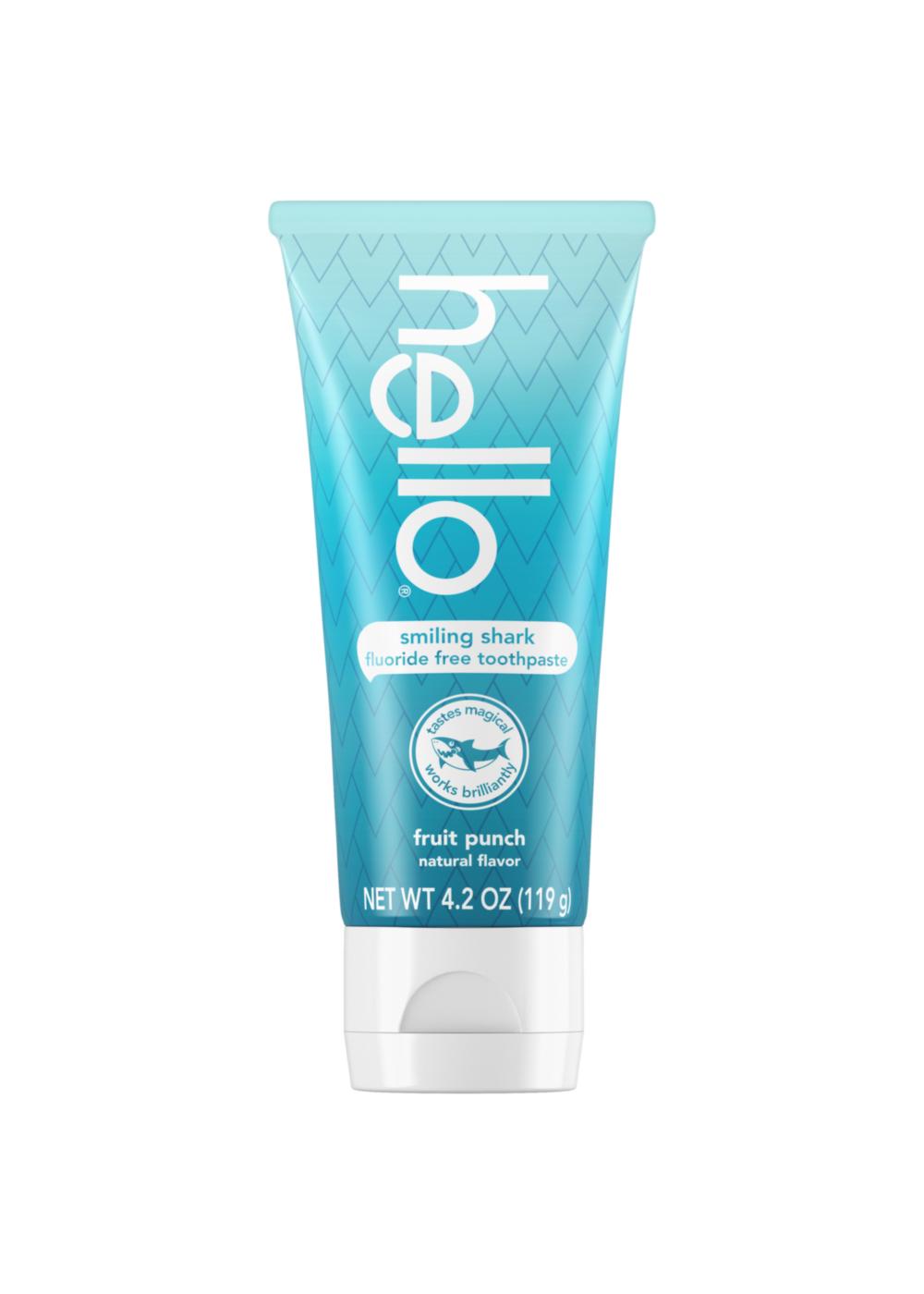 hello Smiling Shark Fluoride Free Toothpaste - Fruit Punch - Shop ...