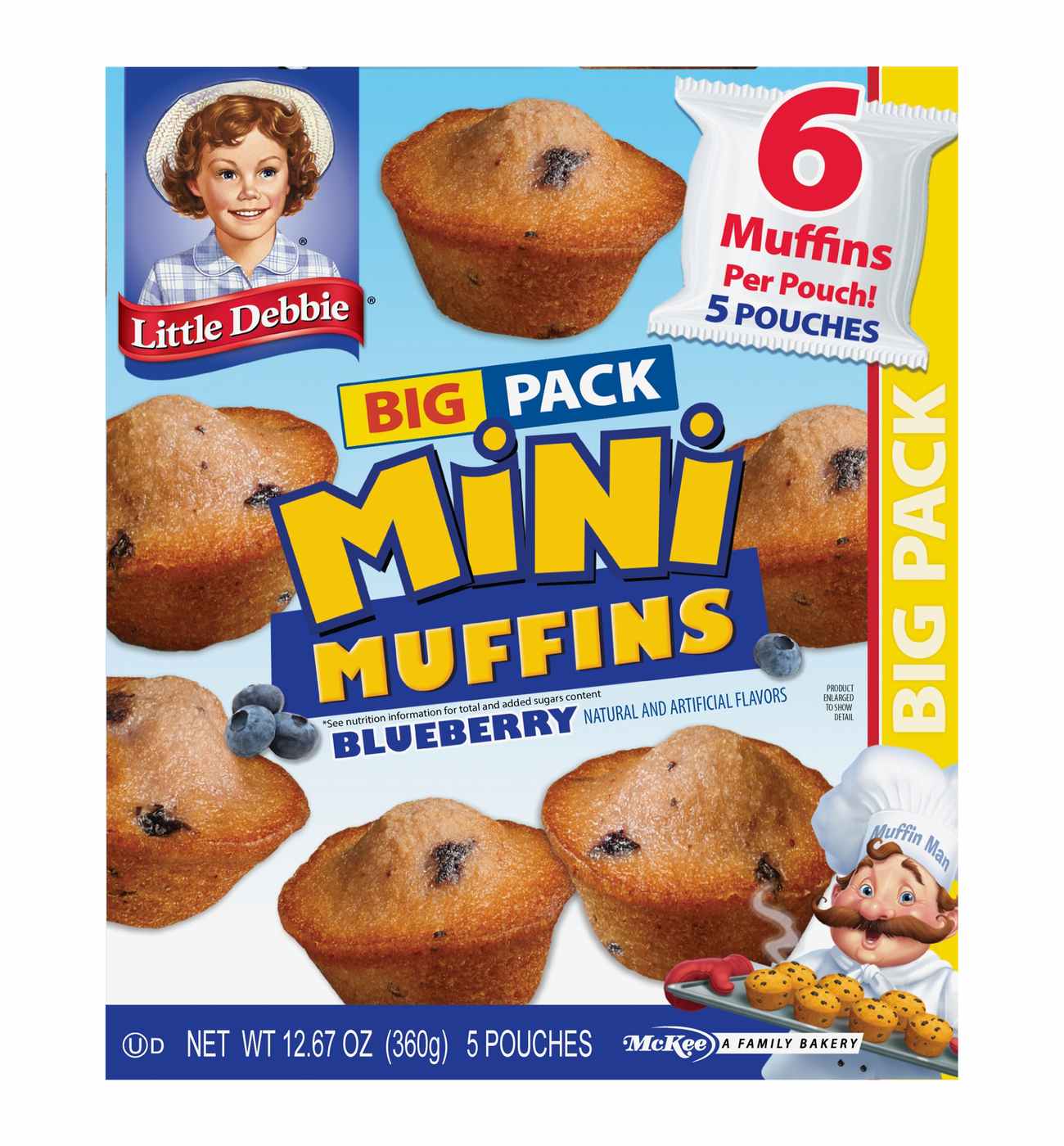 Little Debbie Blueberry Mini Muffins Pouches - Big Pack - Shop Snack ...