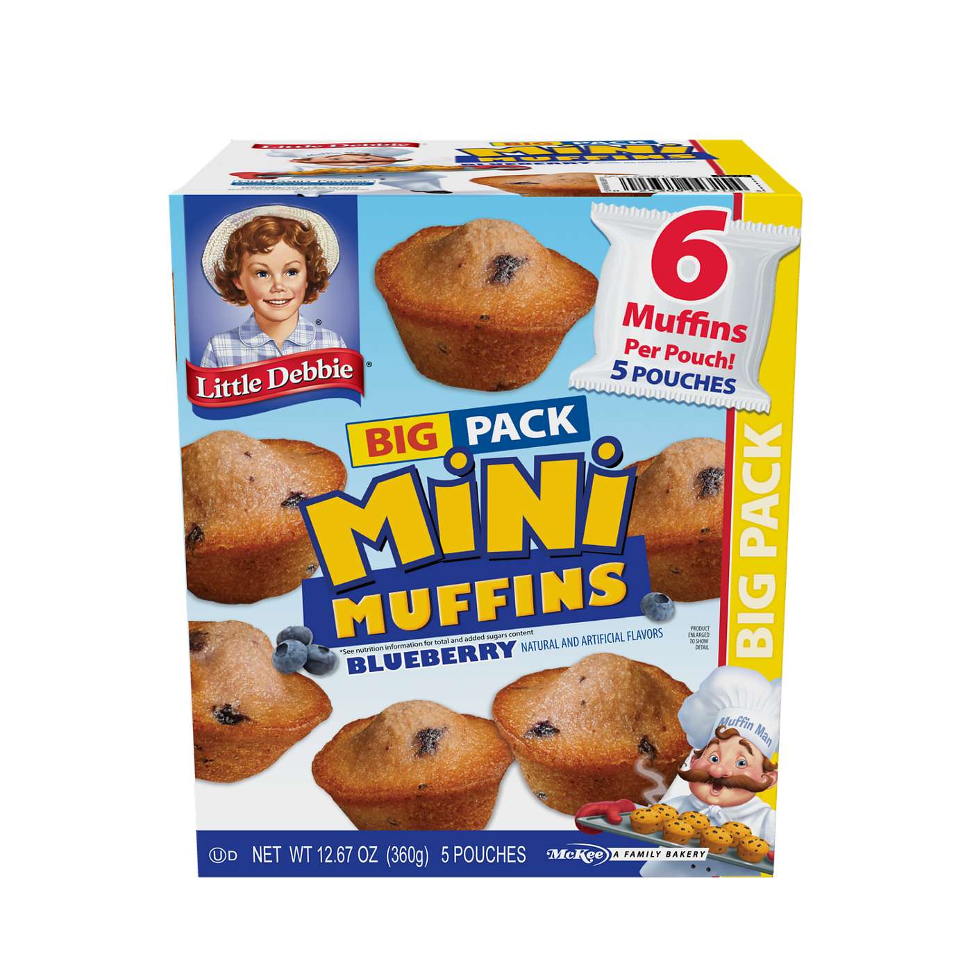 Little Debbie Blueberry Mini Muffins Pouches - Big Pack - Shop Snack ...