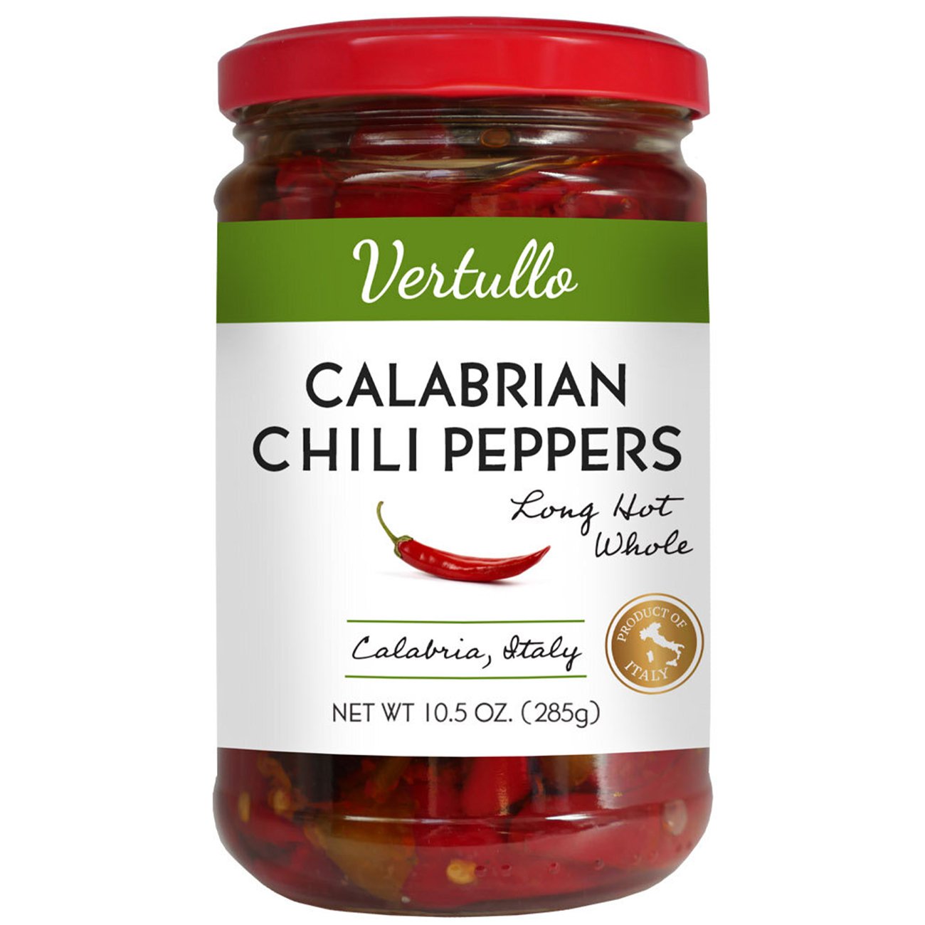 Vertullo Long Hot Whole Calabrian Chili Peppers - Shop Peppers at H-E-B