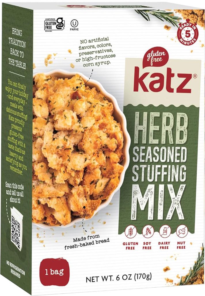 Katz Gluten Free Herb Seasoned Stuffing Mix, 6 oz | Central Market ...
