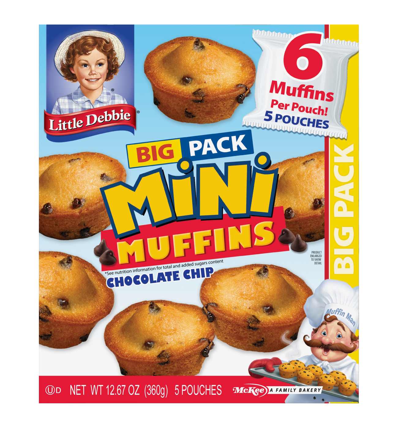 Little Debbie Mini Chocolate Chip Muffins Pouches - Big Pack - Shop ...