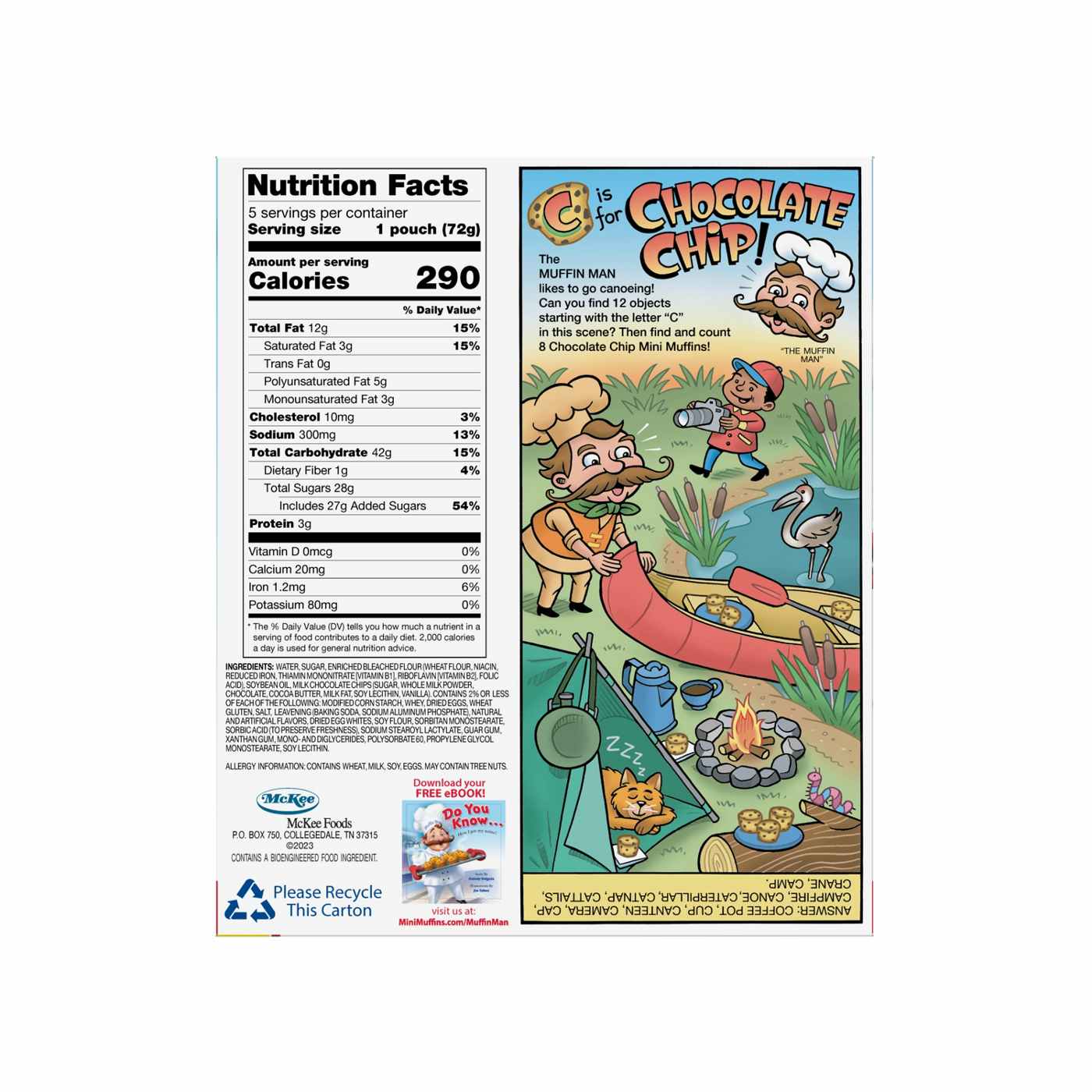 Little Debbie Mini Chocolate Chip Muffins Pouches - Big Pack - Shop ...