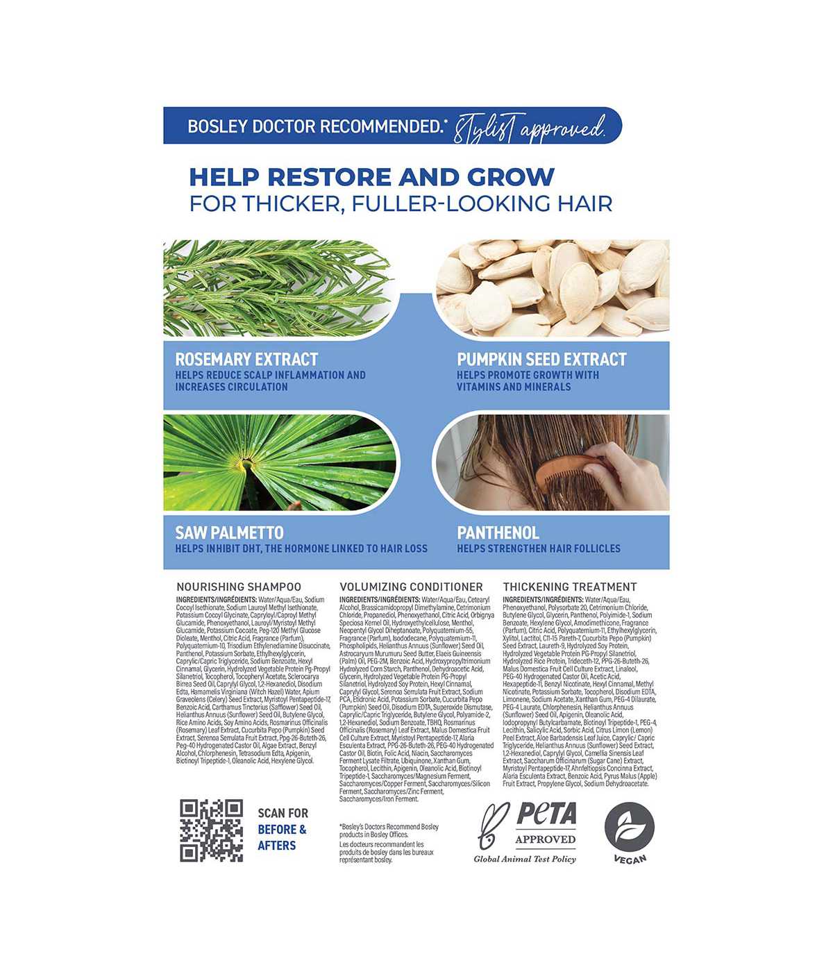 Bosley MD Revive Volumizing System for Non Color-Treated Hair - Shop ...