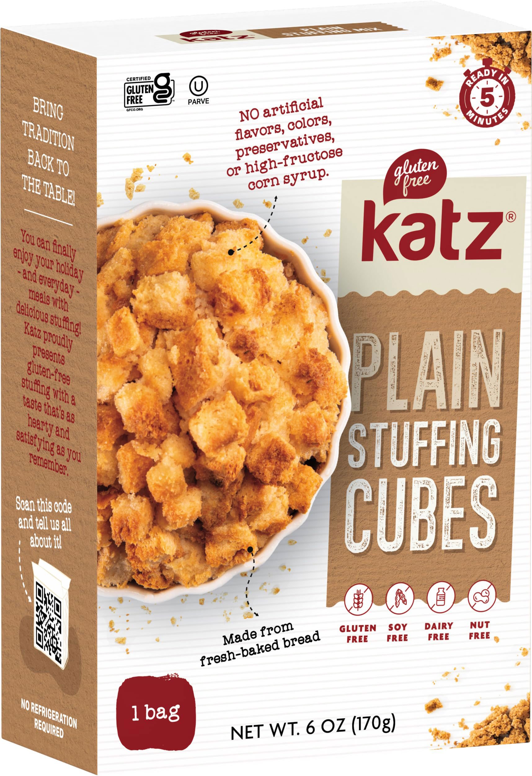 Katz Gluten Free Plain Stuffing Mix, 6 oz | Central Market - Really ...
