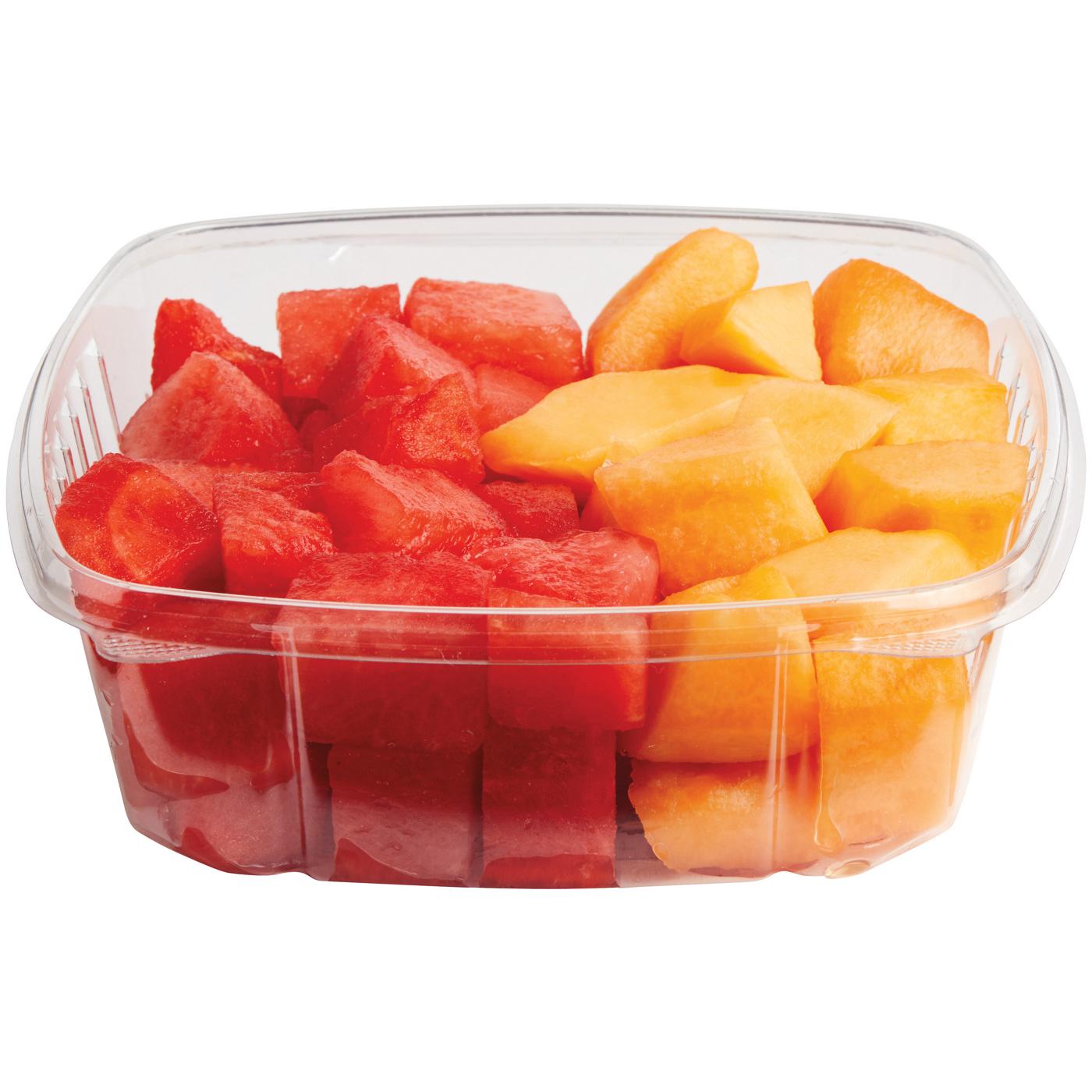 H-E-B Fresh Cut Watermelon & Cantaloupe – Extra Large - Shop Mixed ...