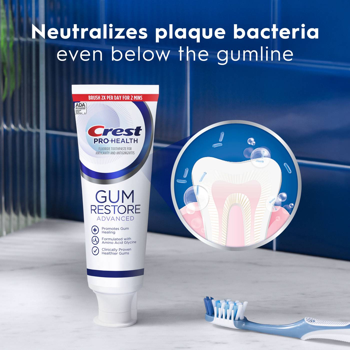 Crest Pro Health Gum Restore Advanced Toothpaste - Whitening - Shop ...