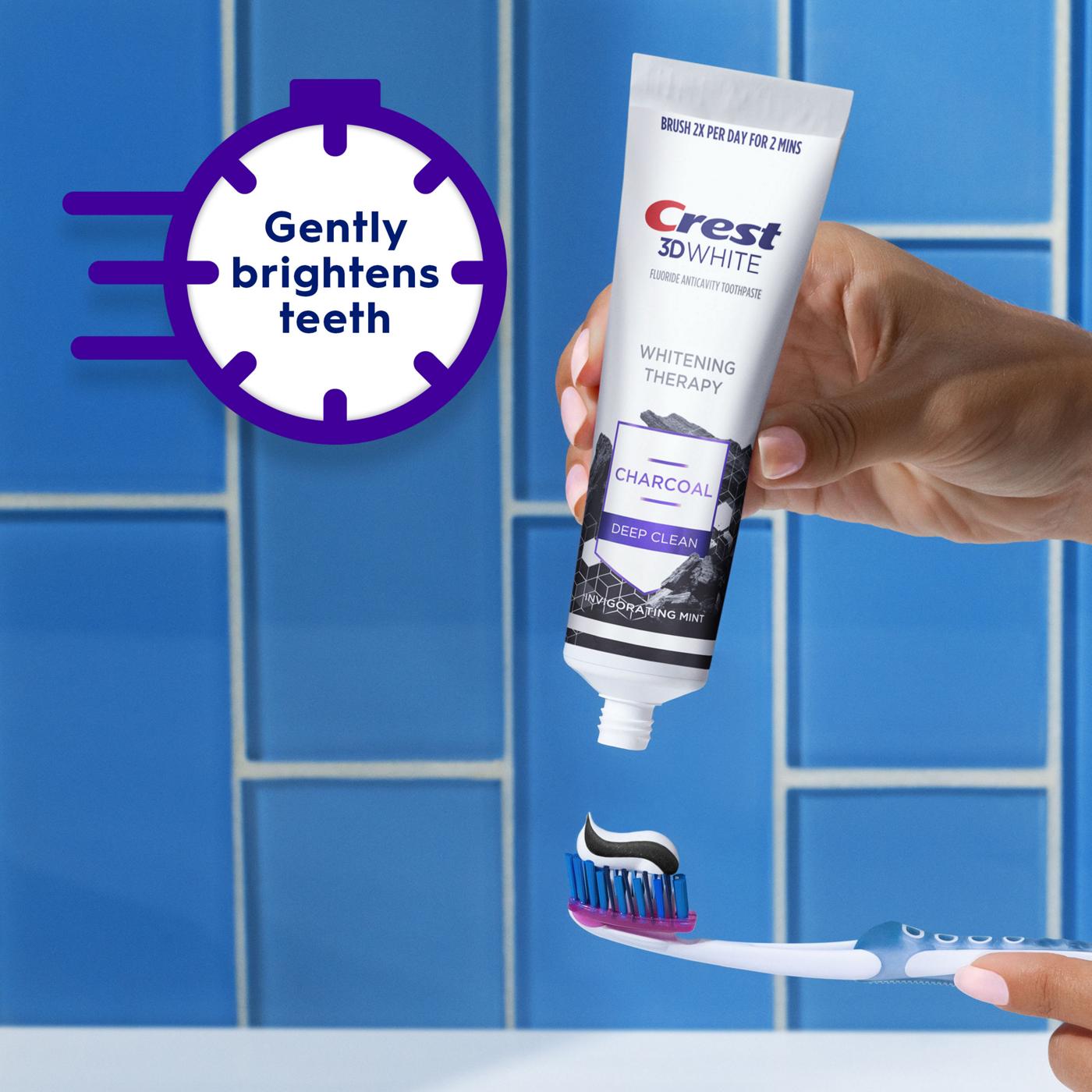 Crest 3D White Whitening Therapy Charcoal Toothpaste - Deep Clean, 2 pk ...
