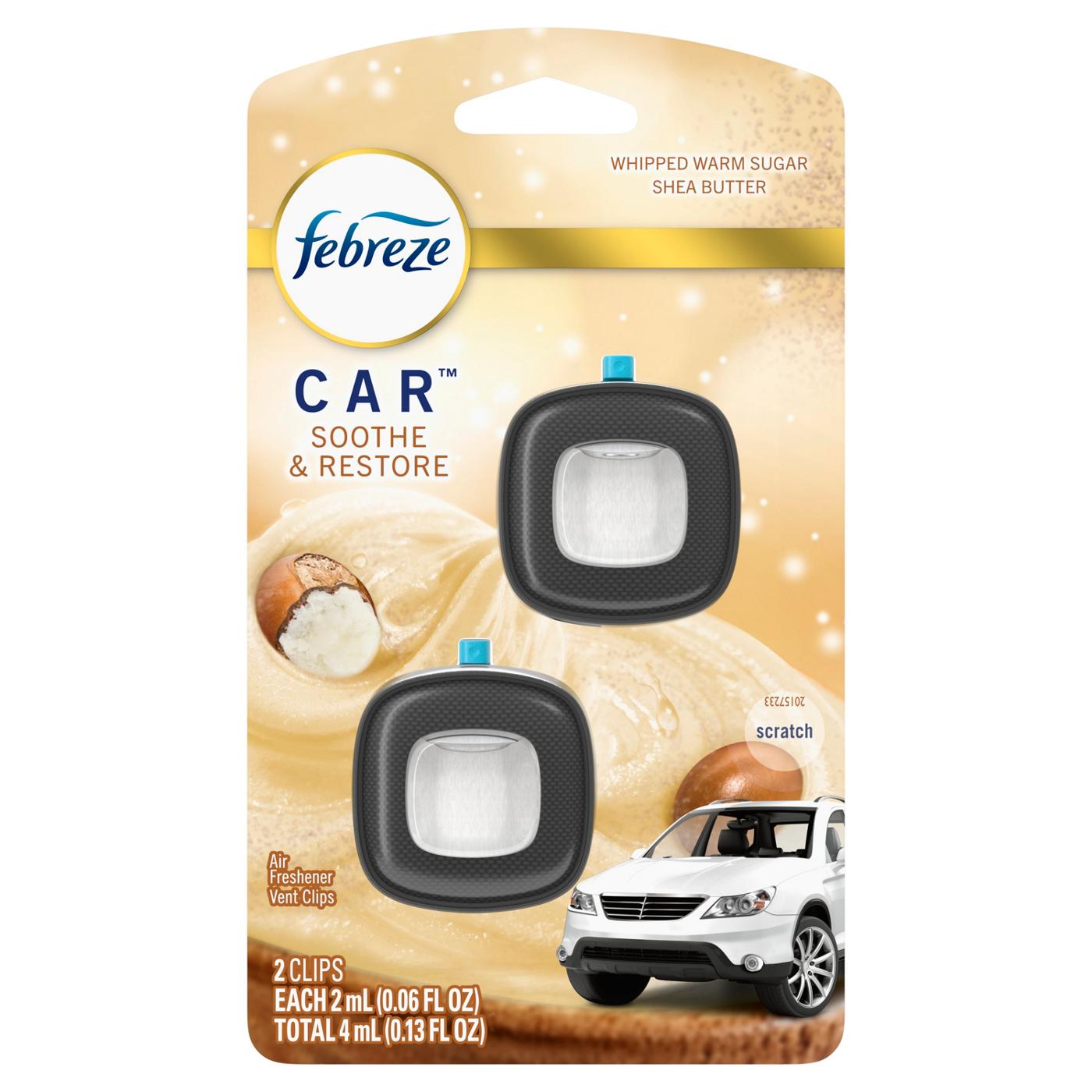 Febreze Car Air Freshener Odor-Fighting Automotive Vent Clip - Soothe ...