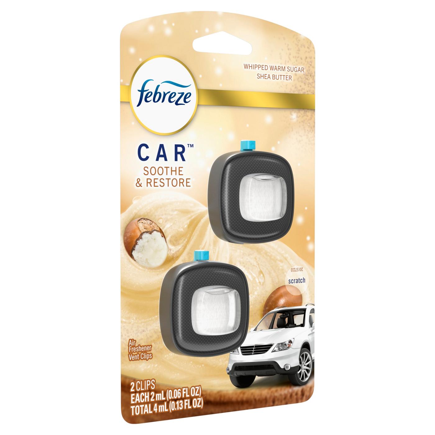 Febreze Car Air Freshener Odor-Fighting Automotive Vent Clip - Soothe ...