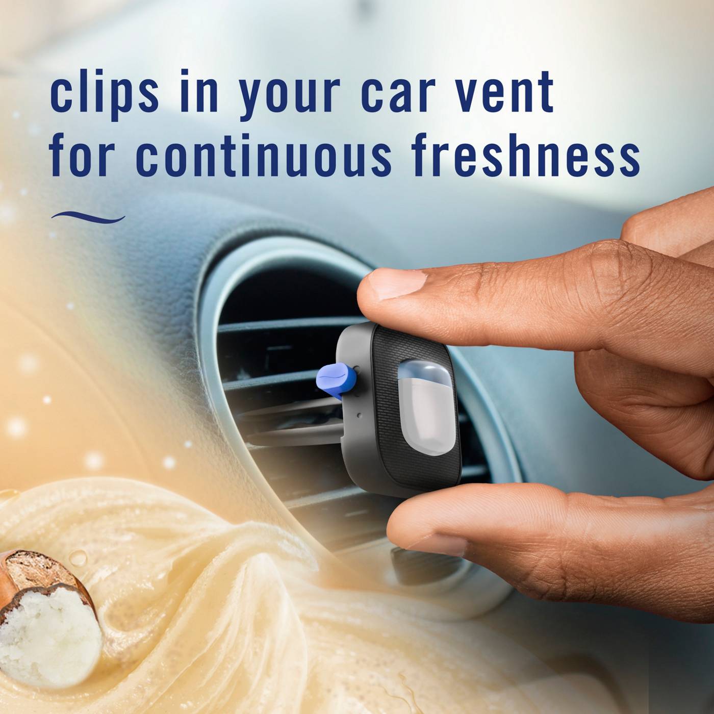 Febreze Car Air Freshener Odor-Fighting Automotive Vent Clip - Soothe ...