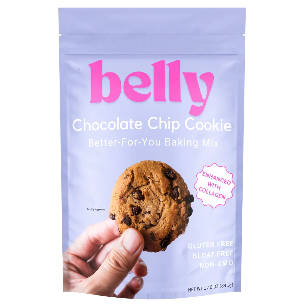 Belly Chocolate Chip Cookie Mix with Collagen, 12 oz | Central Market ...