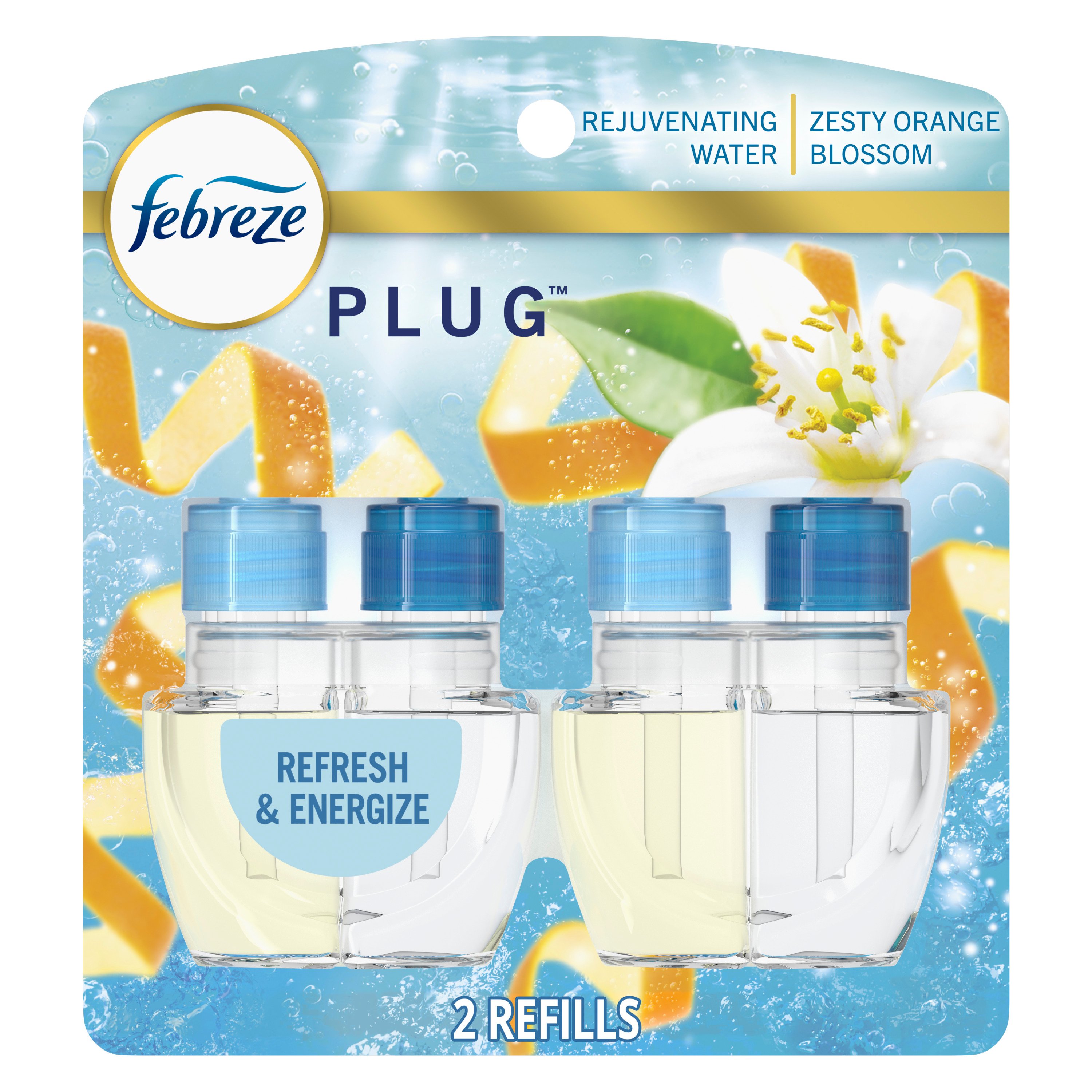 Febreze Plug In Air Freshener Scented Oil Refill - Refresh & Energize ...
