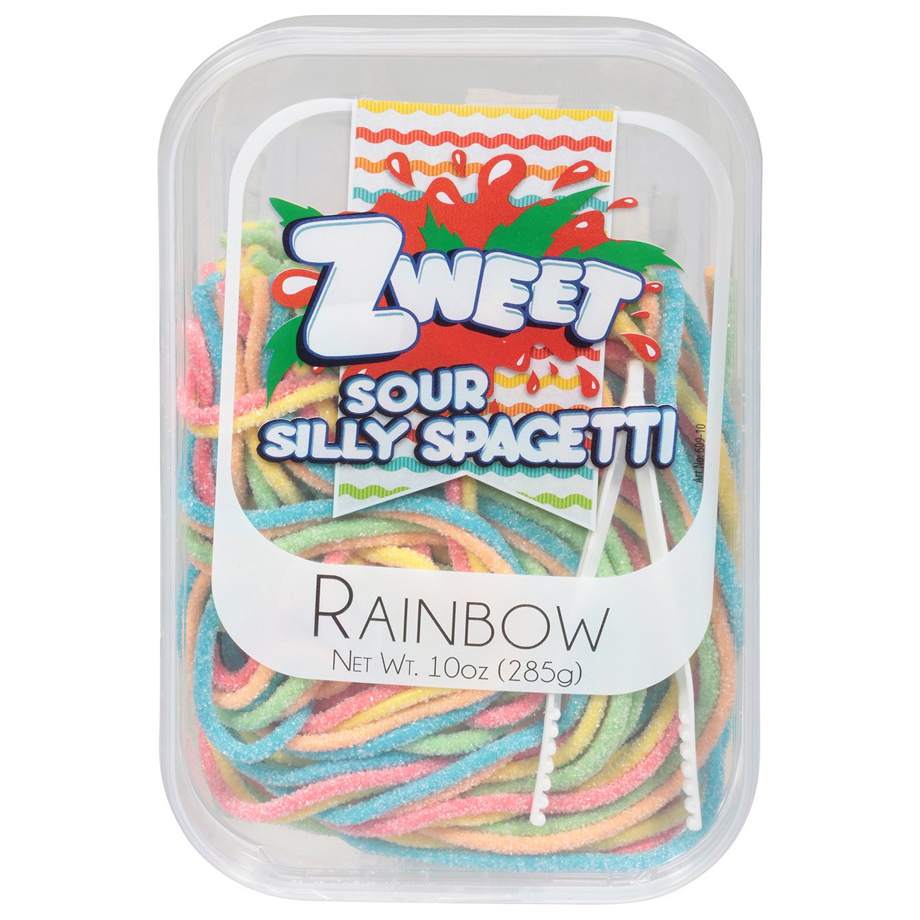 Zweet Kosher Sour Silly Spagetti Rainbow Candy - Shop Candy at H-E-B