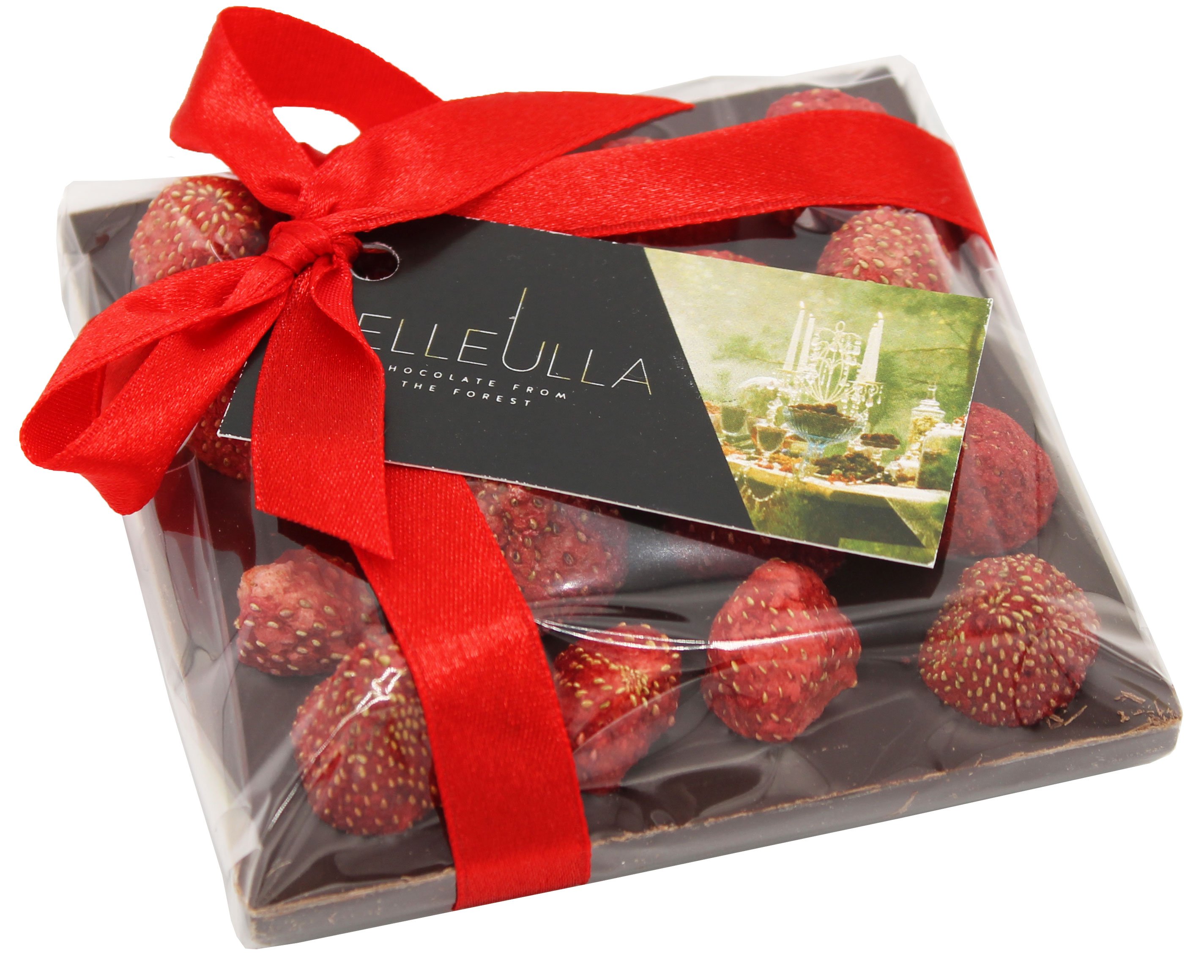Nelleulla Strawberry Dark Chocolate Bar, 80 g | Central Market - Really ...