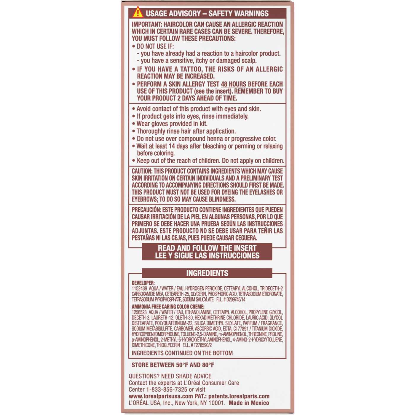 L'Oréal Paris Excellence Creme Permanent Hair Color - 8N Natural Blonde ...