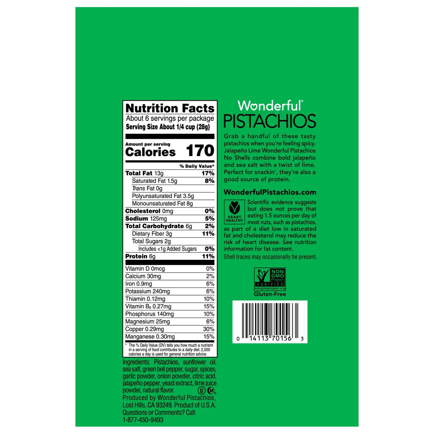 Wonderful No Shell Pistachios - Jalapeno Lime - Shop Nuts & seeds at H-E-B Wonderful No Shell Pistachios - Jalapeno Lime - Shop Nuts & seeds at H-E-B