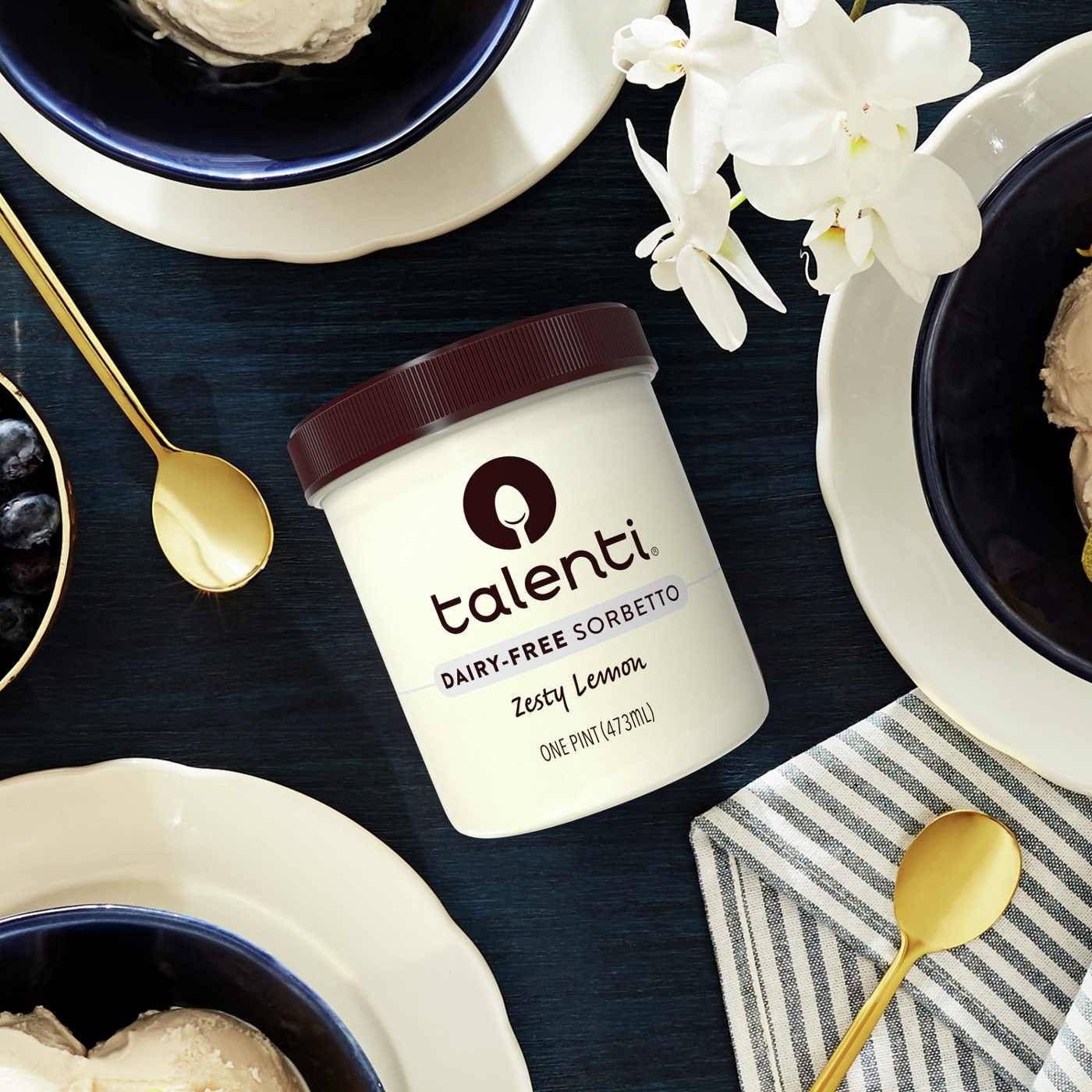 Talenti Zesty Lemon Dairy-Free Sorbetto - Shop Sorbet at H-E-B